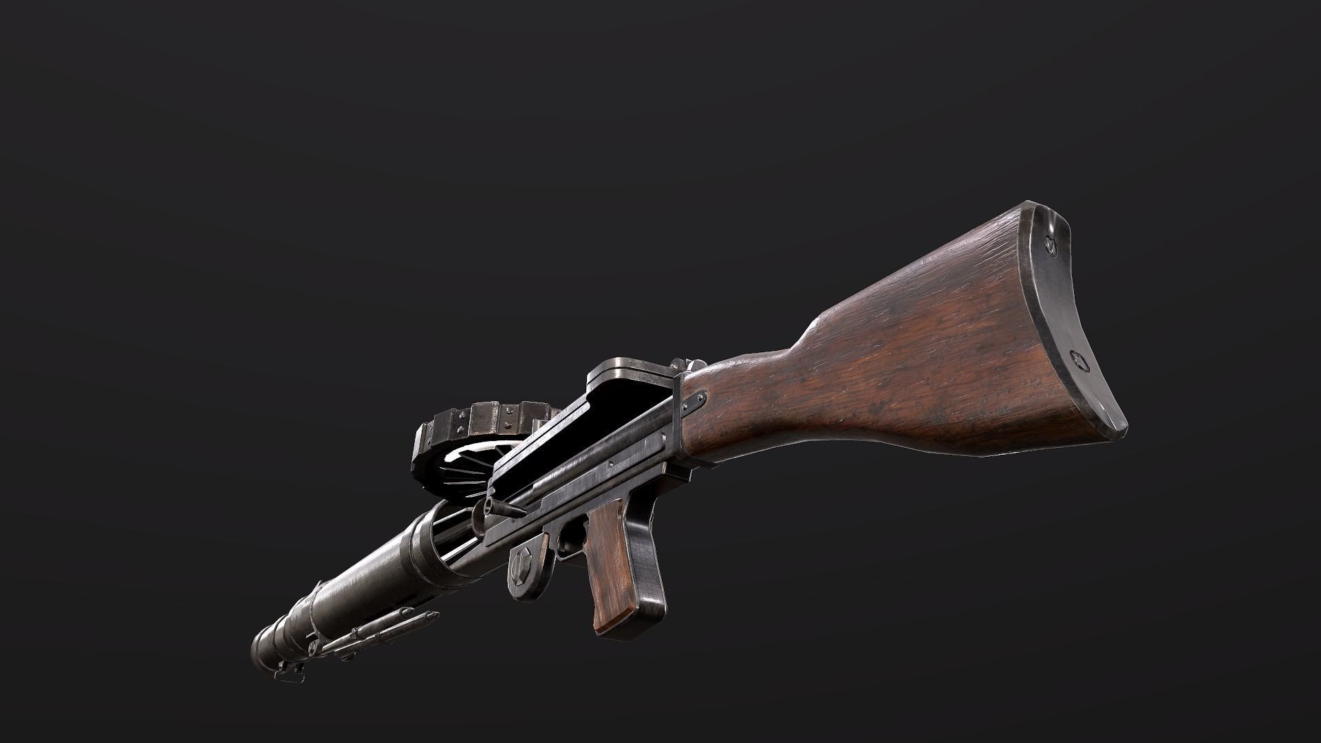 3D model Lewis Machine Gun WW2 PBR VR / AR / low-poly | CGTrader