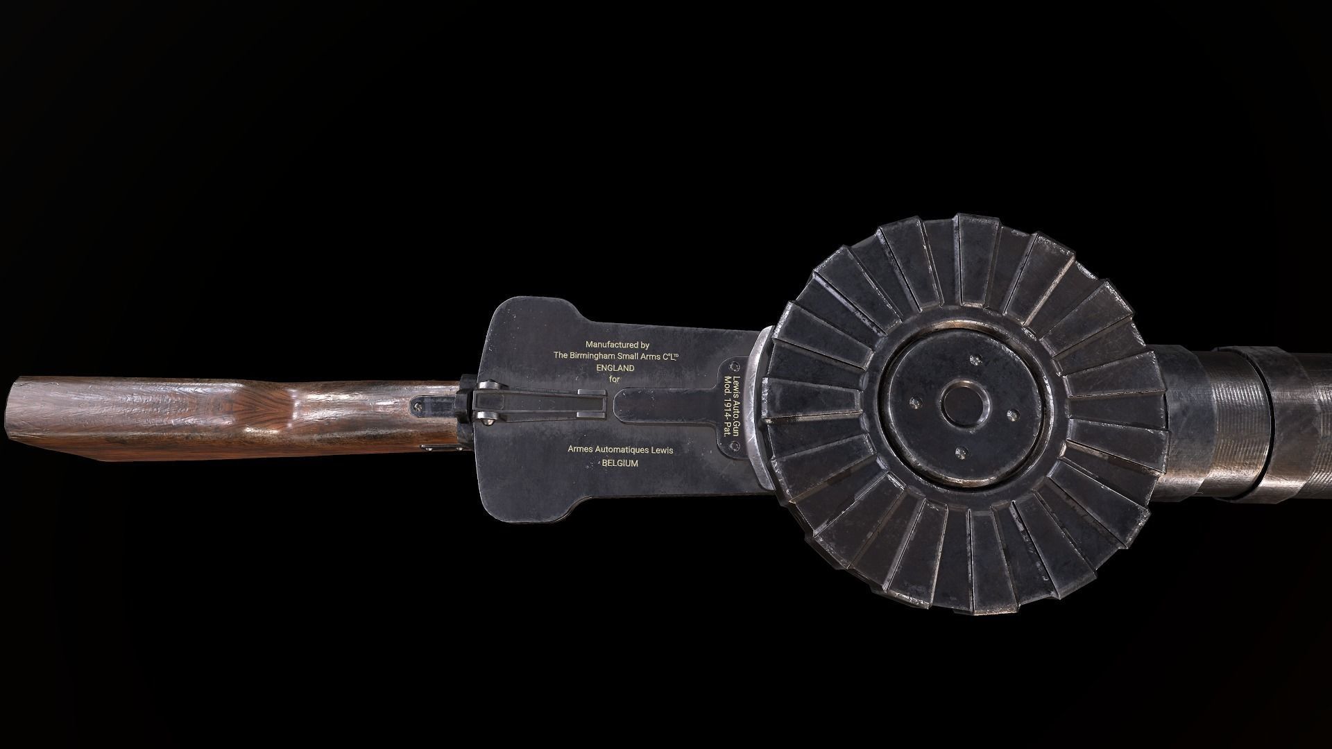 3D model Lewis Machine Gun WW2 PBR VR / AR / low-poly | CGTrader
