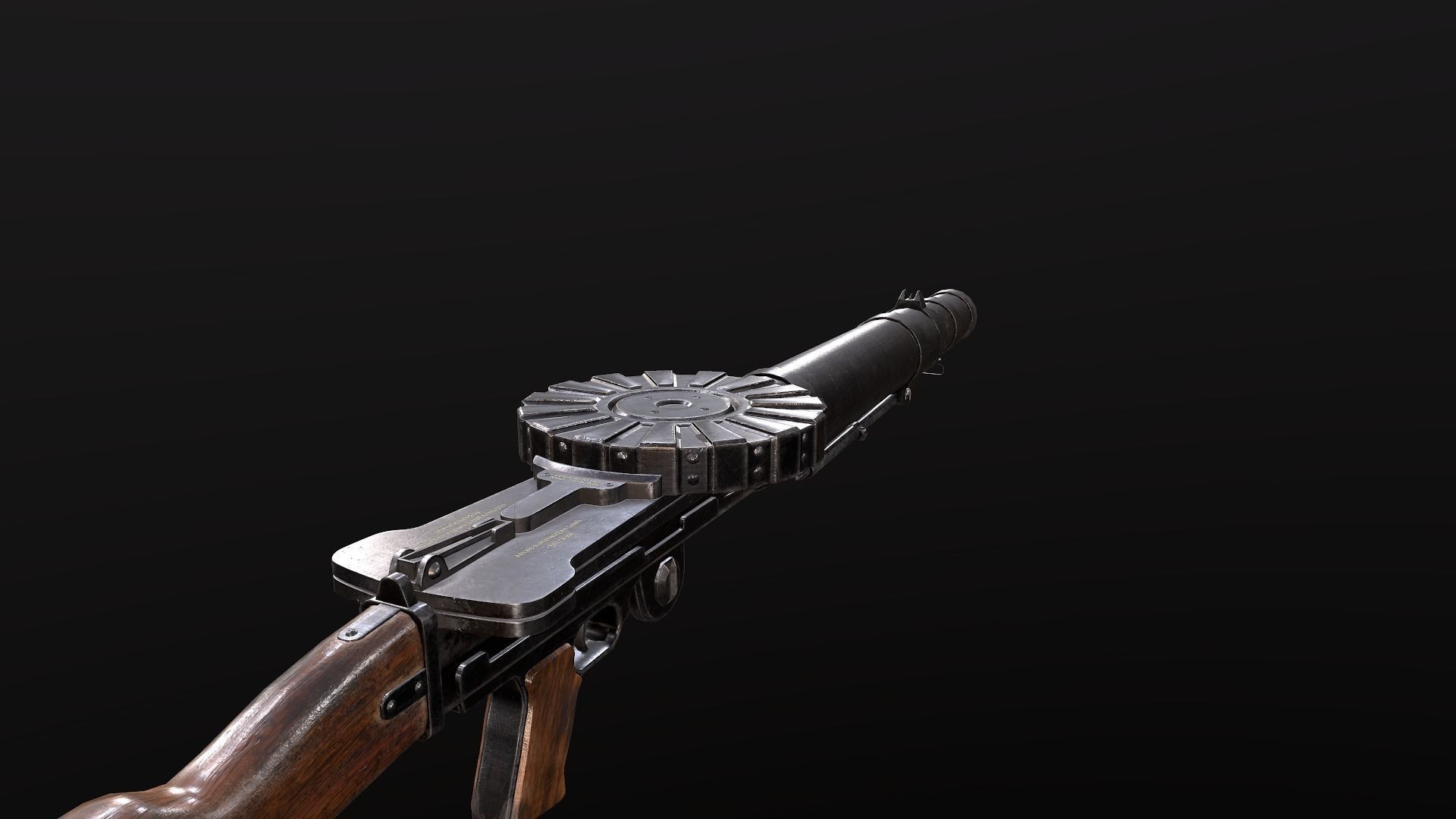 3D model Lewis Machine Gun WW2 PBR VR / AR / low-poly | CGTrader