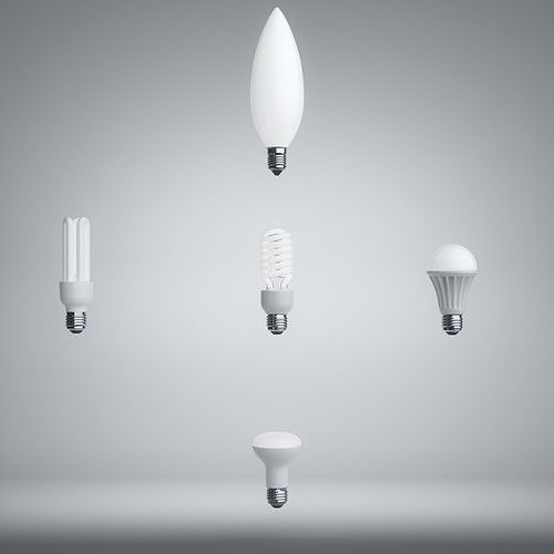 LED Lights Bulbs 3D Model Collection | CGTrader