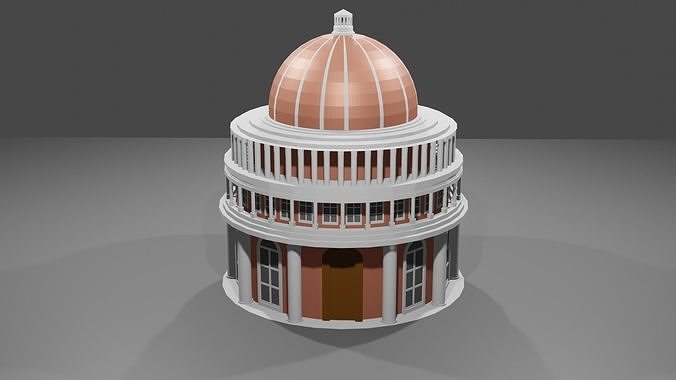 Library Building free VR / AR / low-poly 3D model | CGTrader