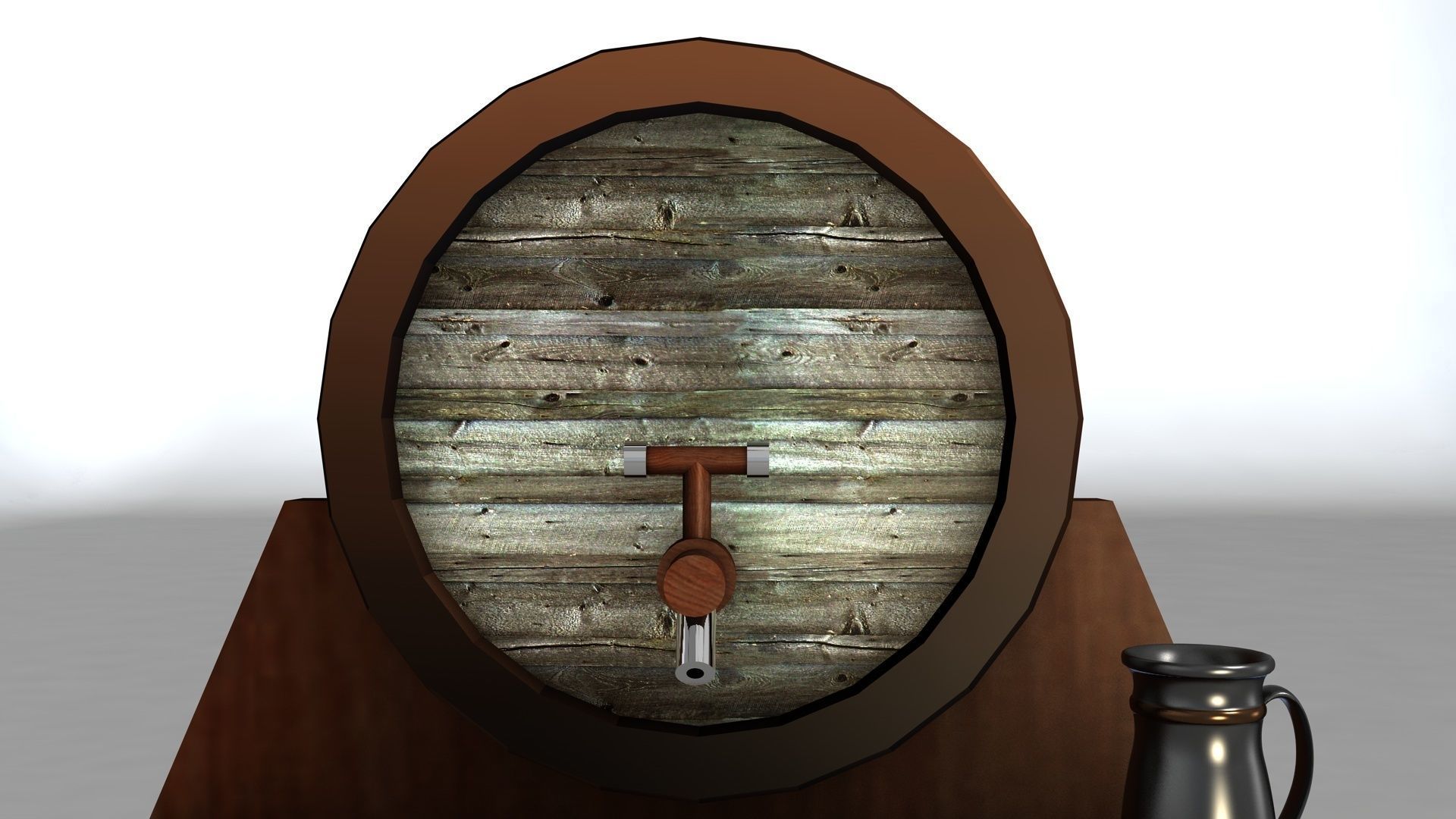 3D model Medieval Beer Barrel VR / AR / low-poly | CGTrader