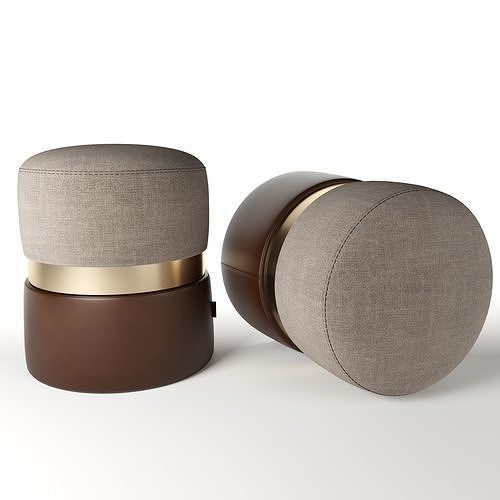 Laskasas edson pouf 3D model | CGTrader