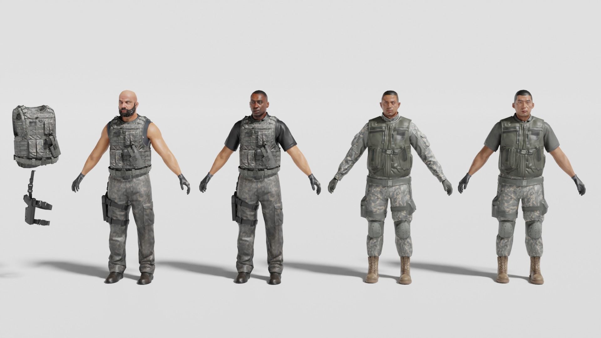 3D model Black Ops is a CIA unit military VR / AR / low-poly | CGTrader