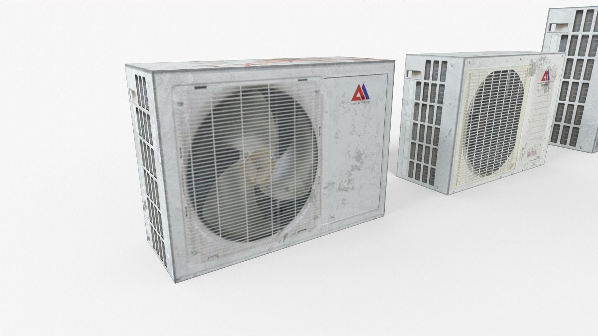 Air conditioner compressor AC free VR / AR / low-poly 3D model | CGTrader
