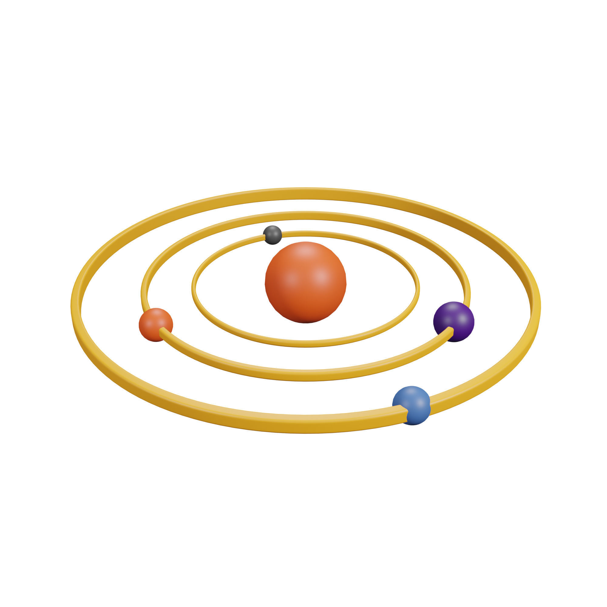 3D model Solar System 3D Model VR / AR / low-poly | CGTrader