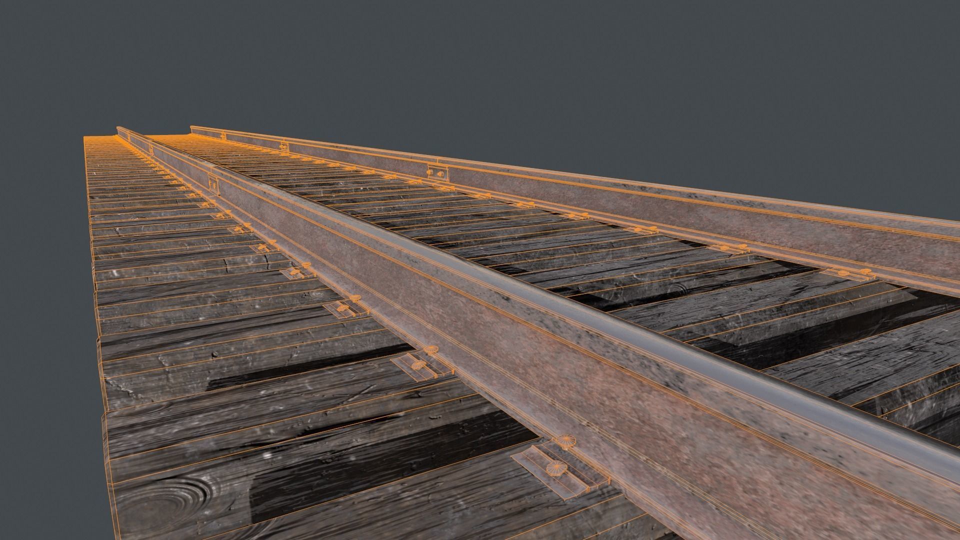 3D model Rail road VR / AR / low-poly | CGTrader