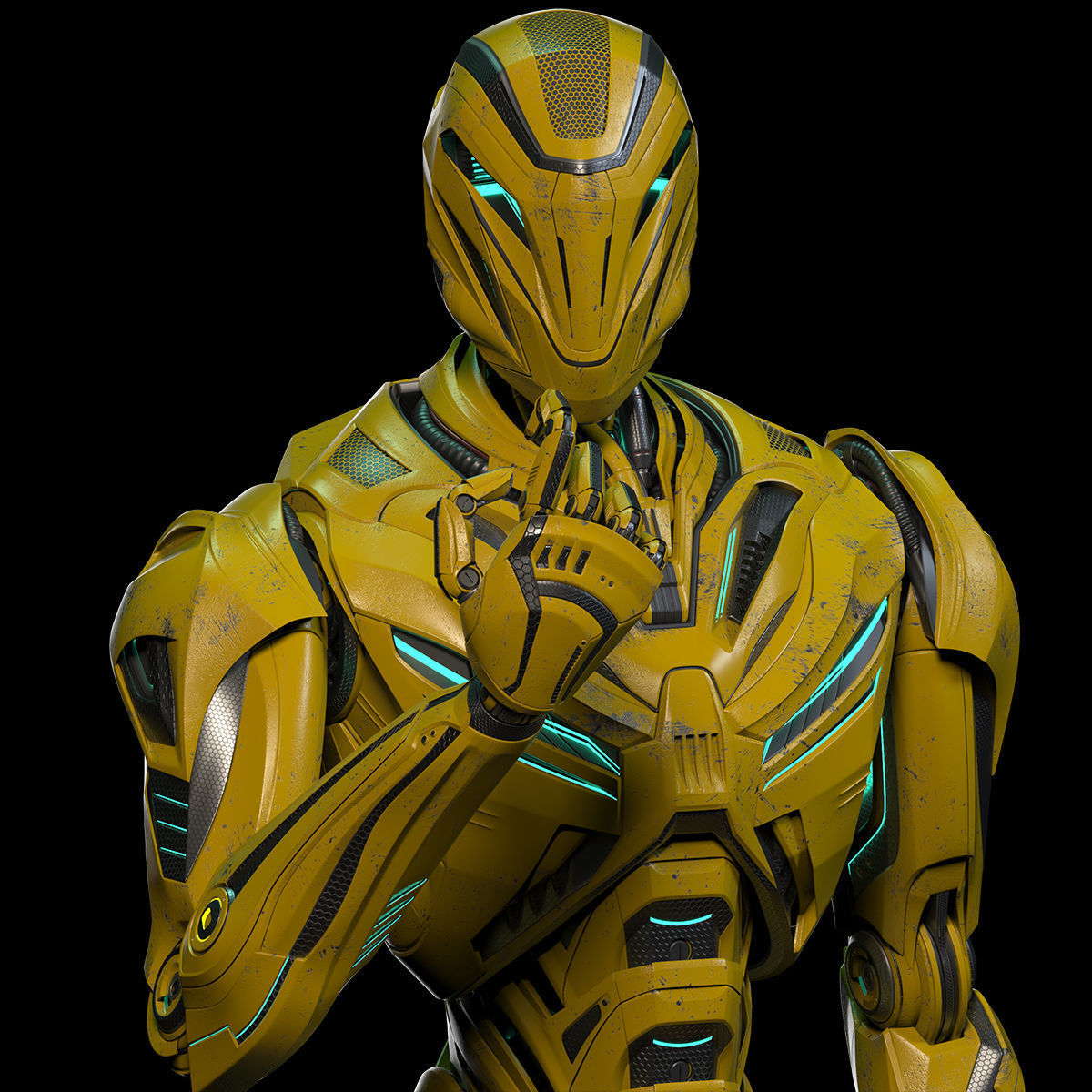 ROBOT ALIEN MECH 2 - RIGGED 3D model animated rigged | CGTrader