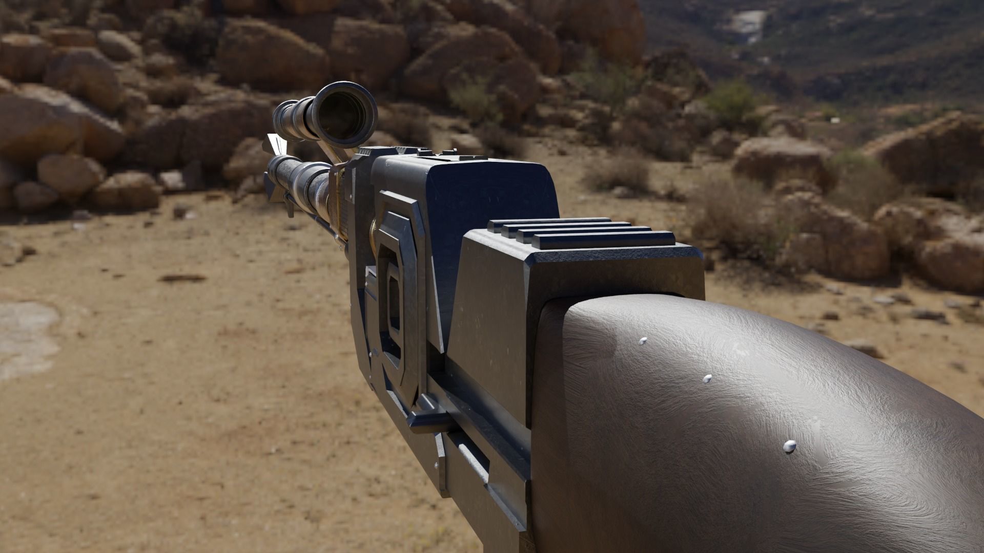 star Wars mandalorian RIFLE 3D model | CGTrader