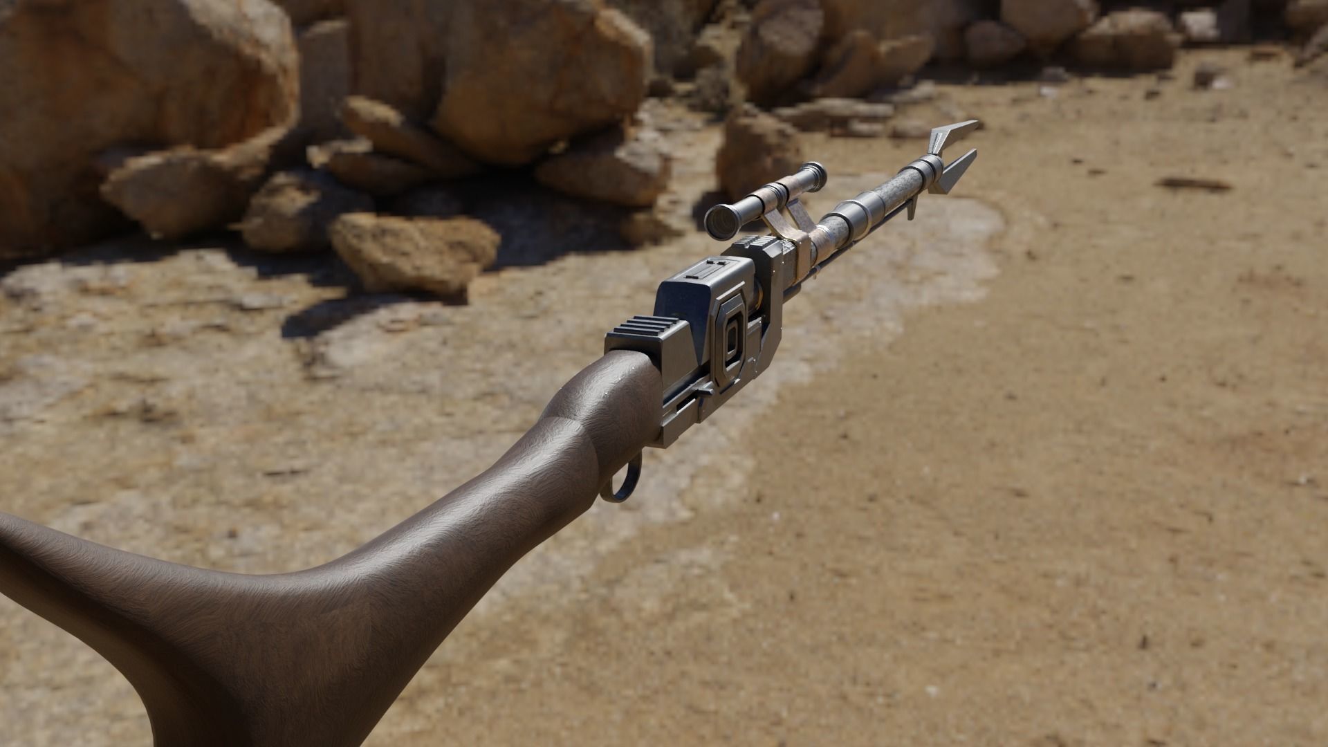 star Wars mandalorian RIFLE 3D model | CGTrader