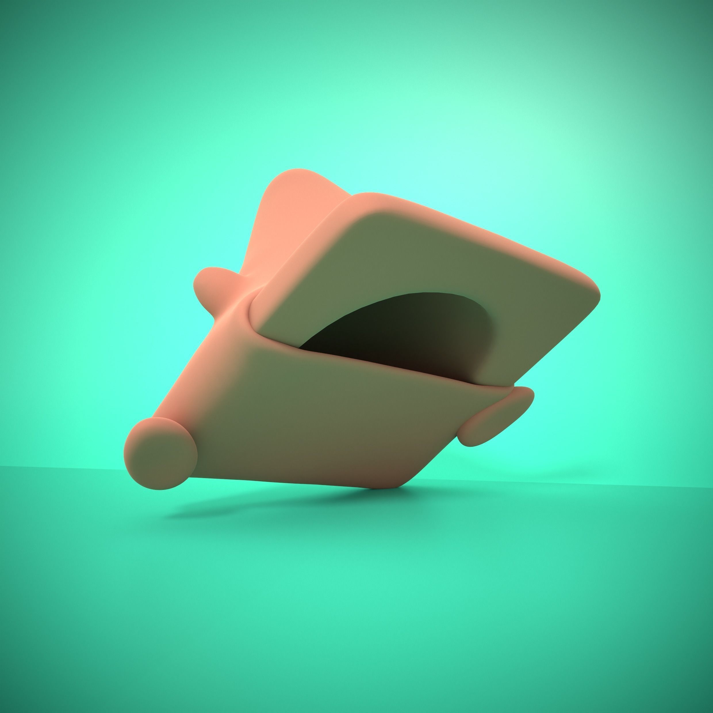 Kirby fanart - cone mouth - Kirby and the Forgotten Land 3D model 3D ...