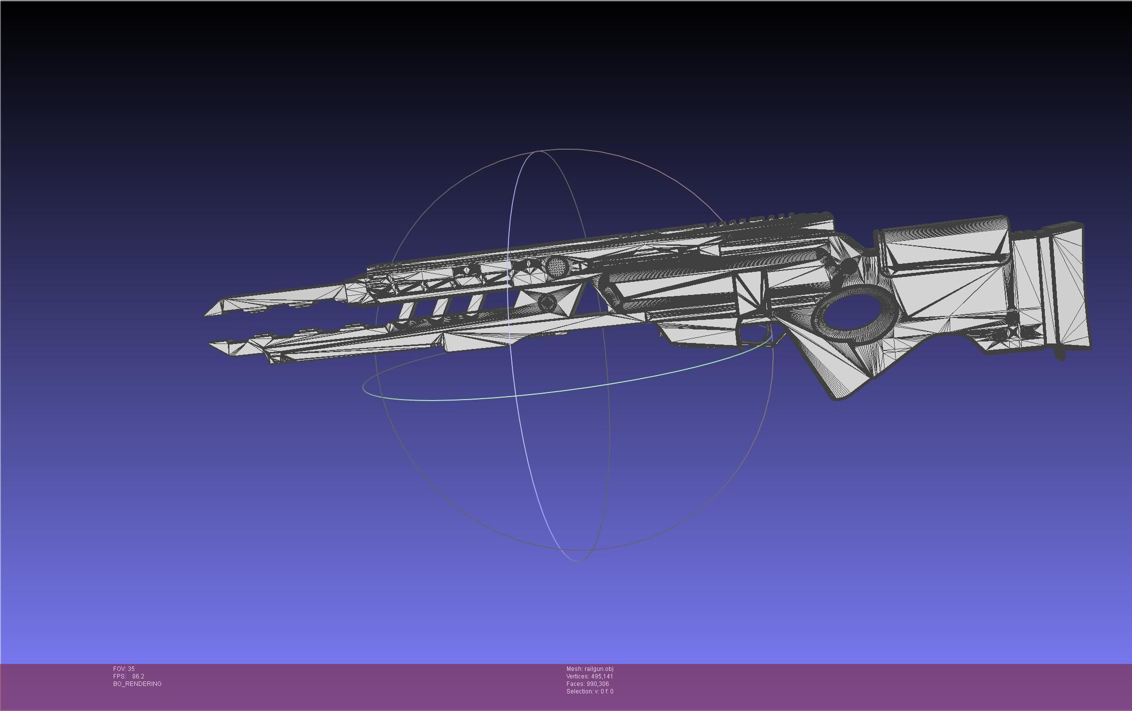 Murder Drones Uzi Railgun Basic Model 3D model | CGTrader