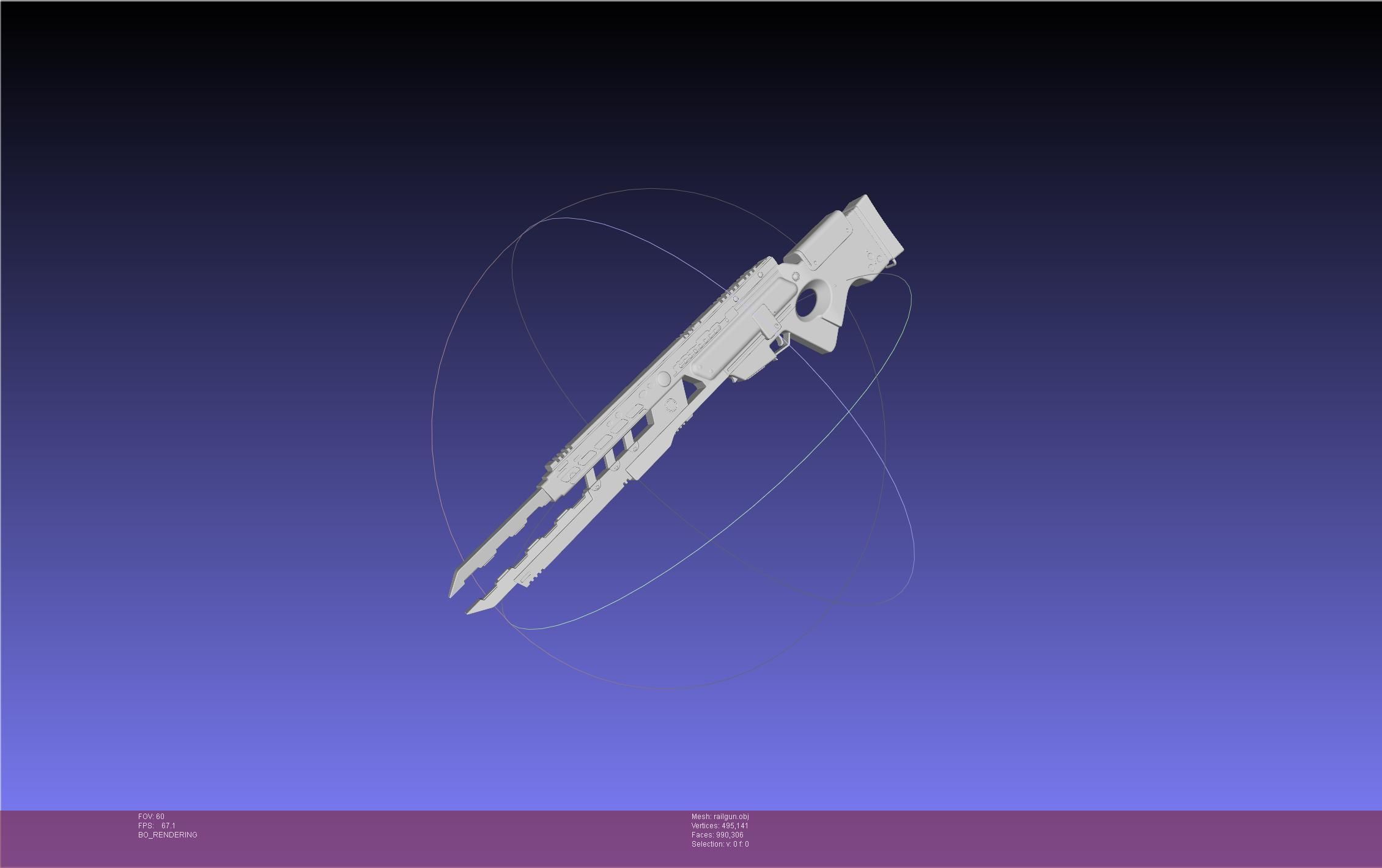 Murder Drones Uzi Railgun Basic Model 3D model | CGTrader