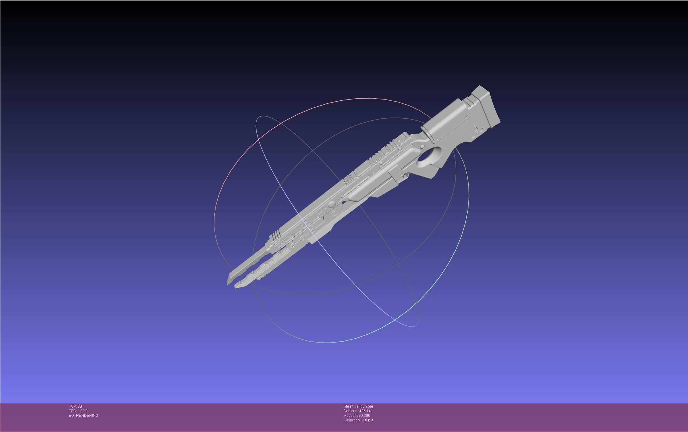 Murder Drones Uzi Railgun Basic Model 3D model | CGTrader