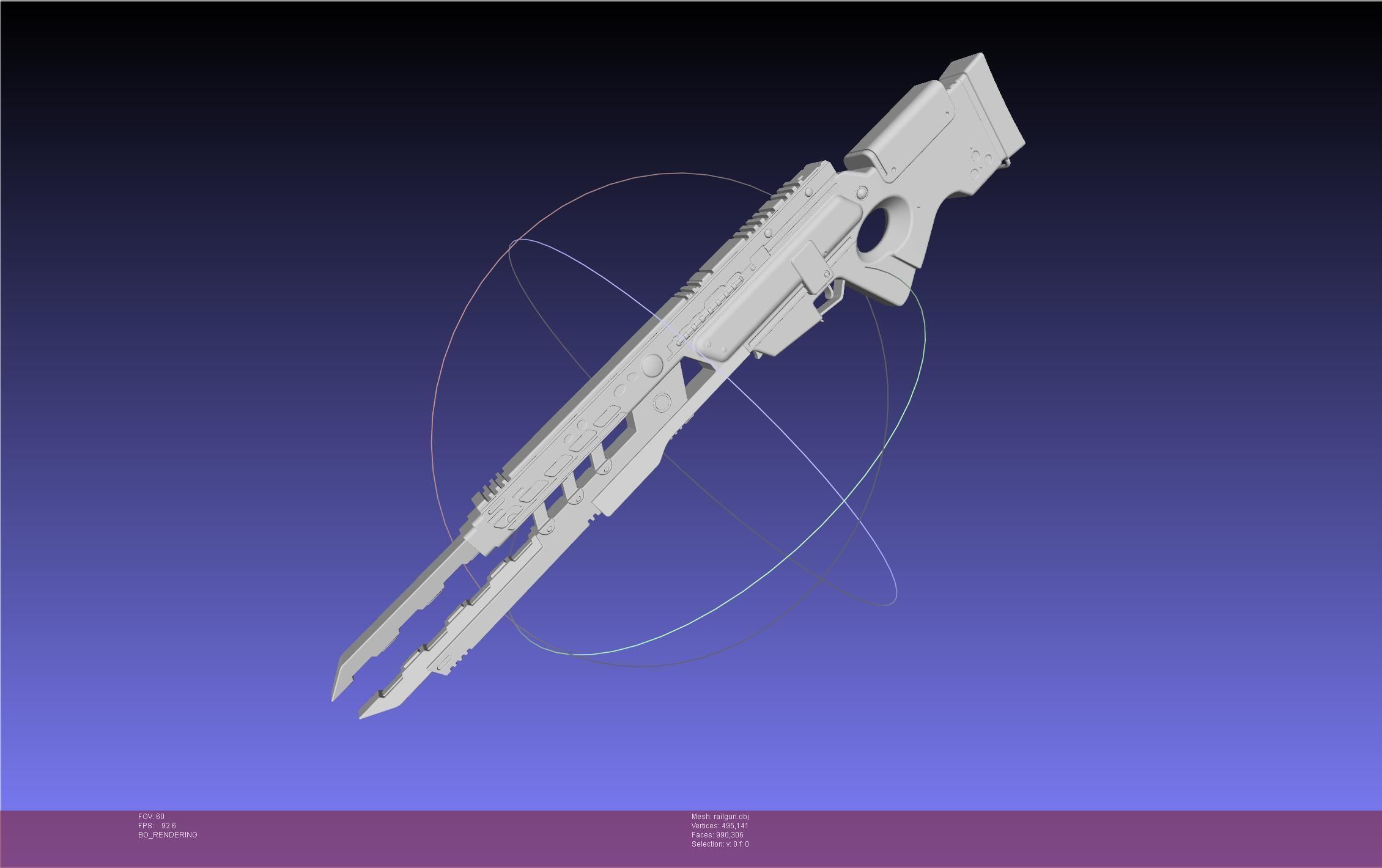 Murder Drones Uzi Railgun Basic Model 3D model | CGTrader