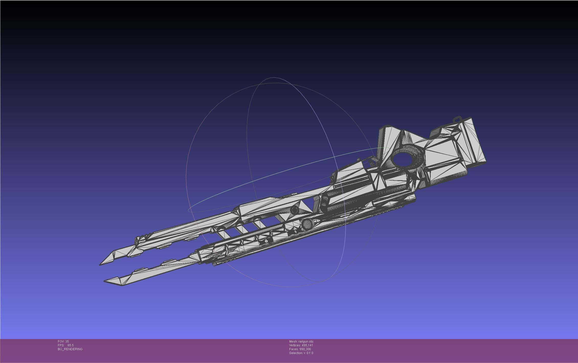 Murder Drones Uzi Railgun Basic Model 3D model | CGTrader