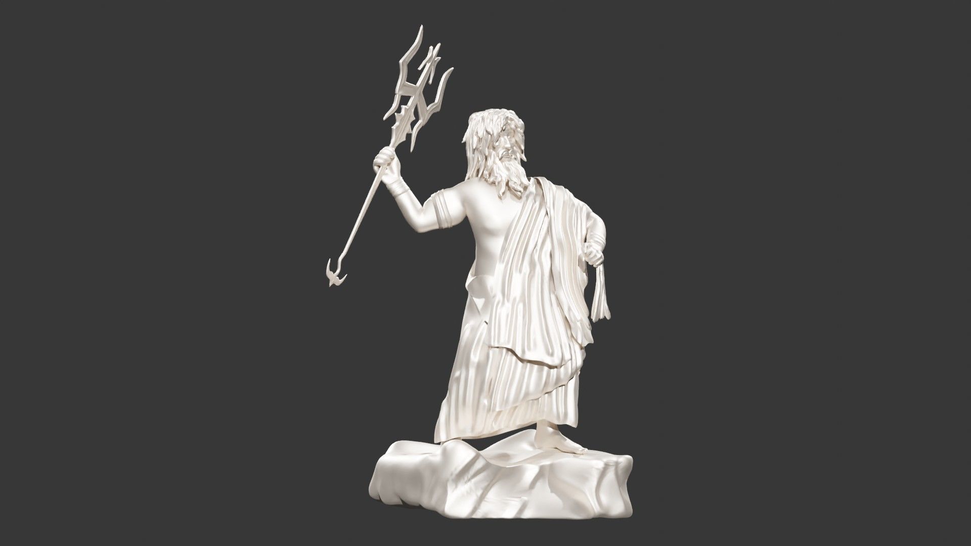 Statue Poseidon 3D model | CGTrader