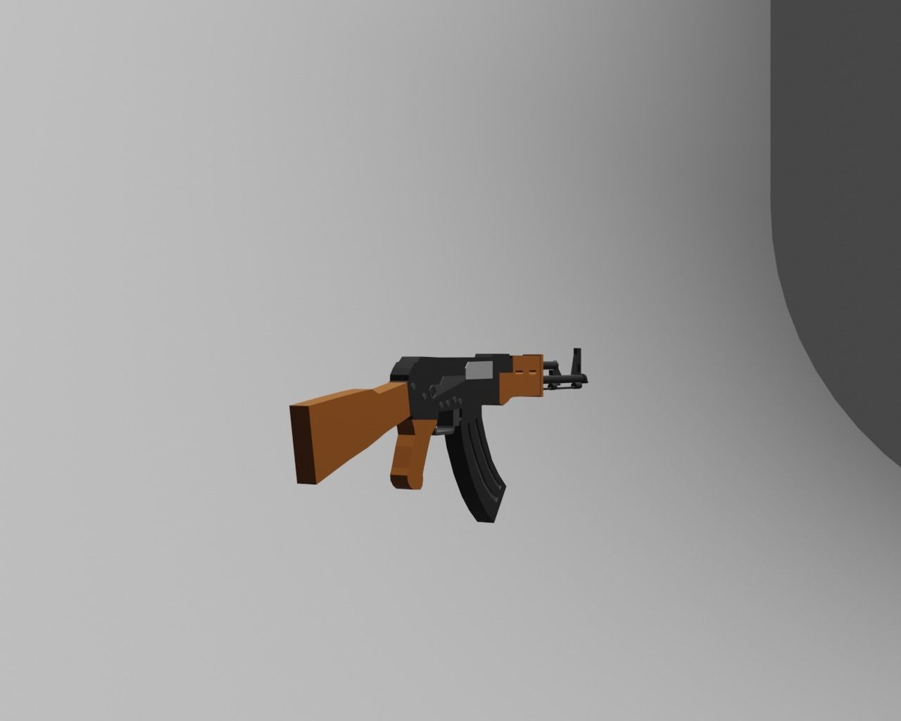 3D model Lowpoly Ak - rifle VR / AR / low-poly | CGTrader