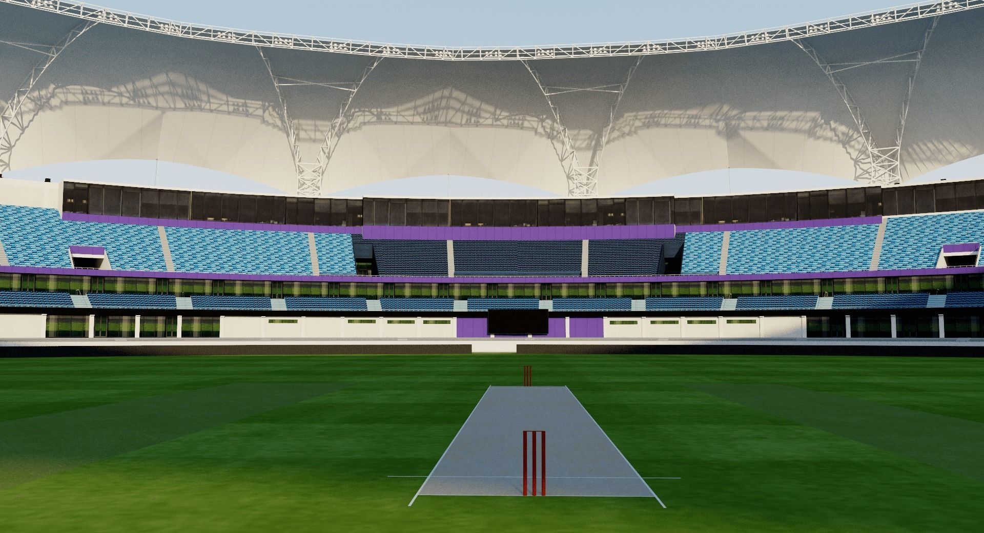 Dubai International Cricket Stadium - UAE 3D model | CGTrader
