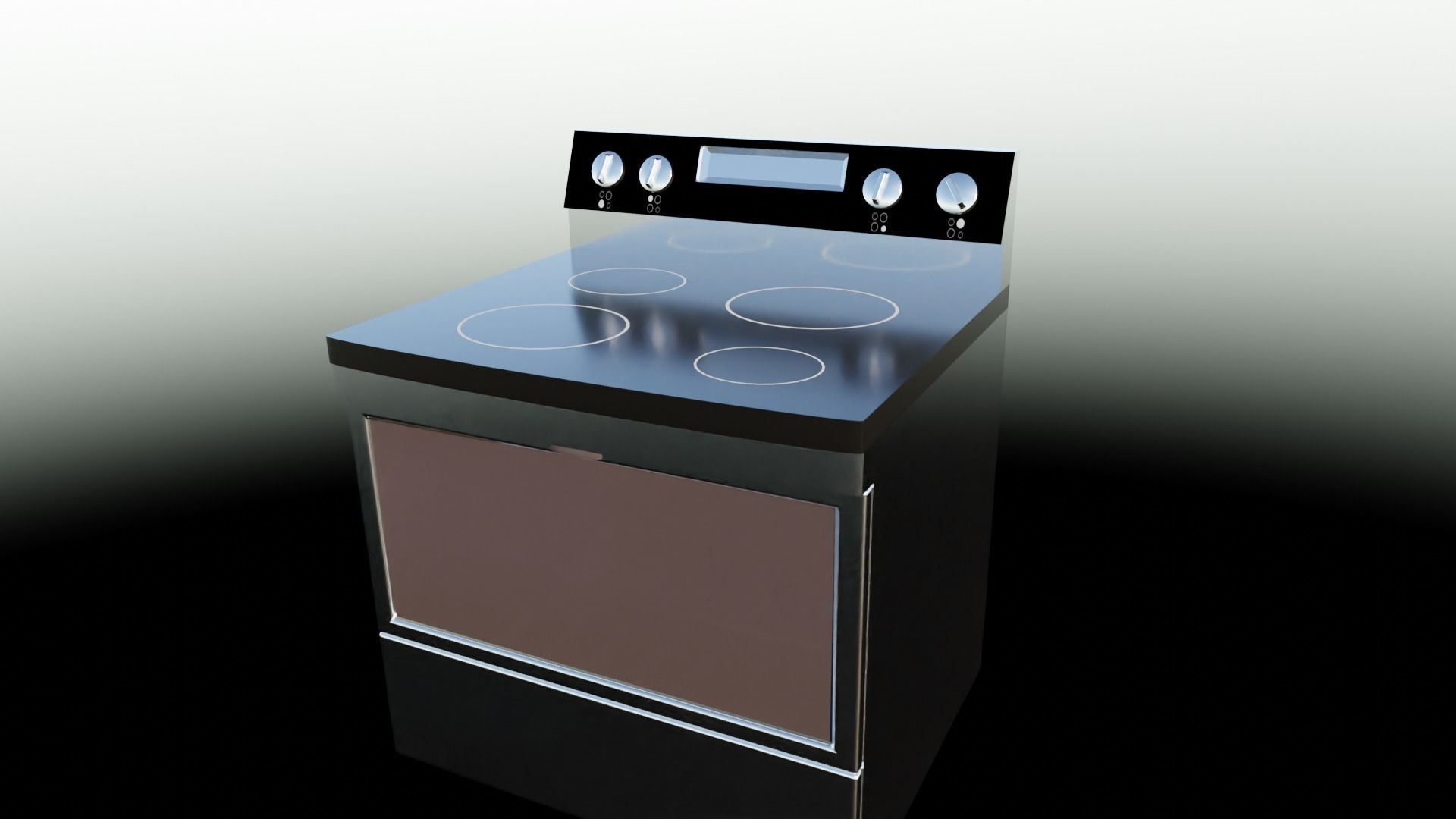 Induction oven 3D model | CGTrader