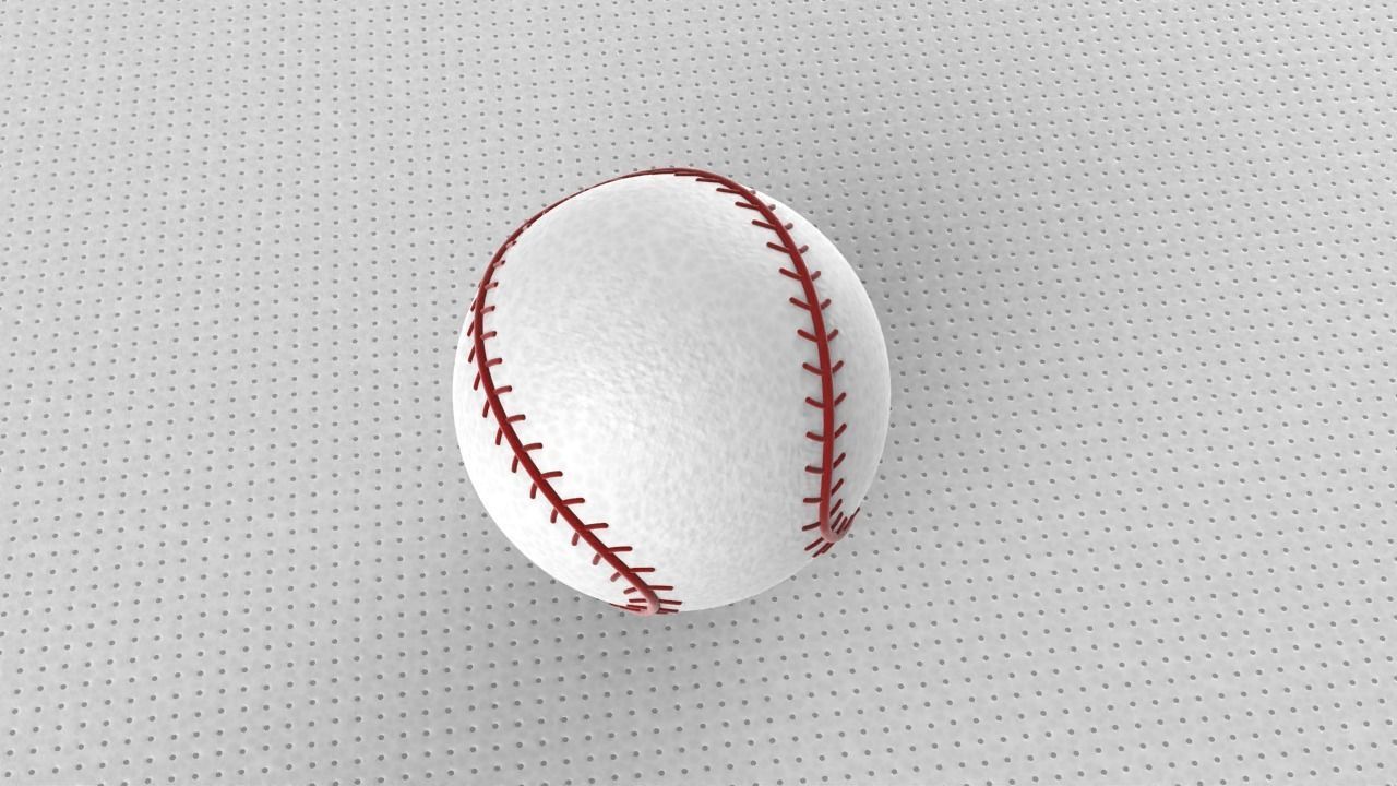 Softball baseball free 3D model | CGTrader