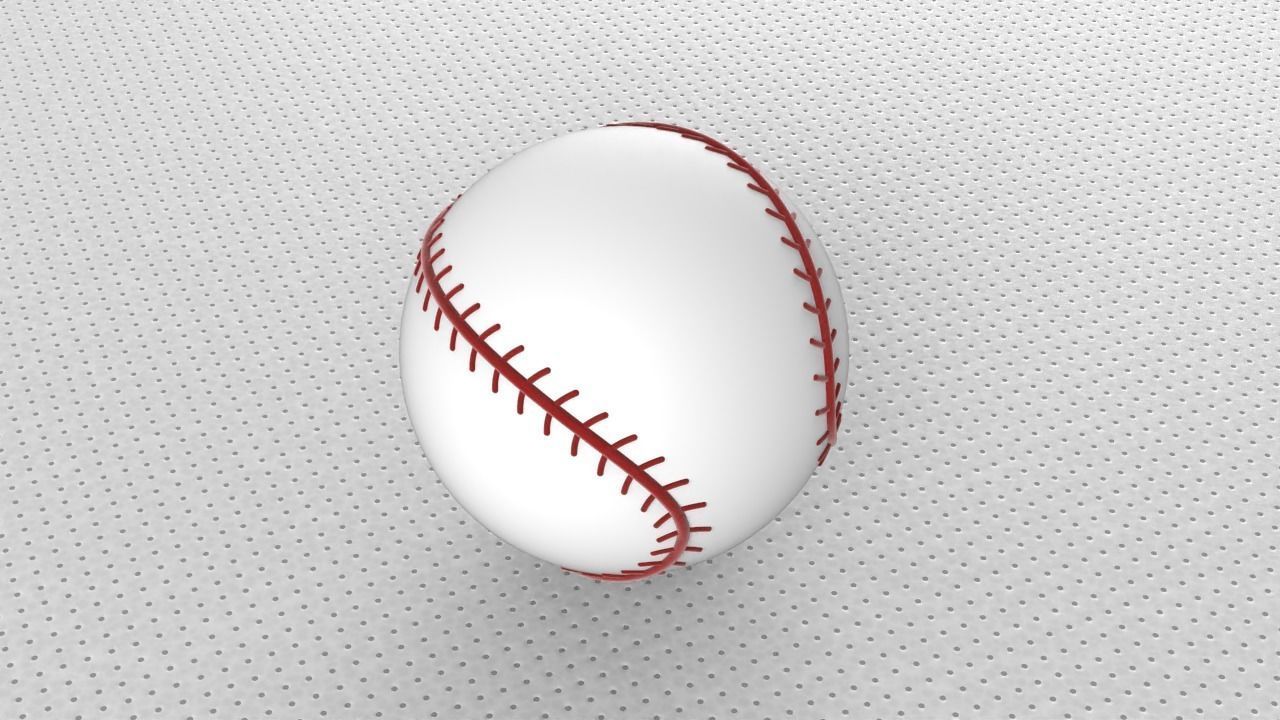 Softball baseball free 3D model | CGTrader