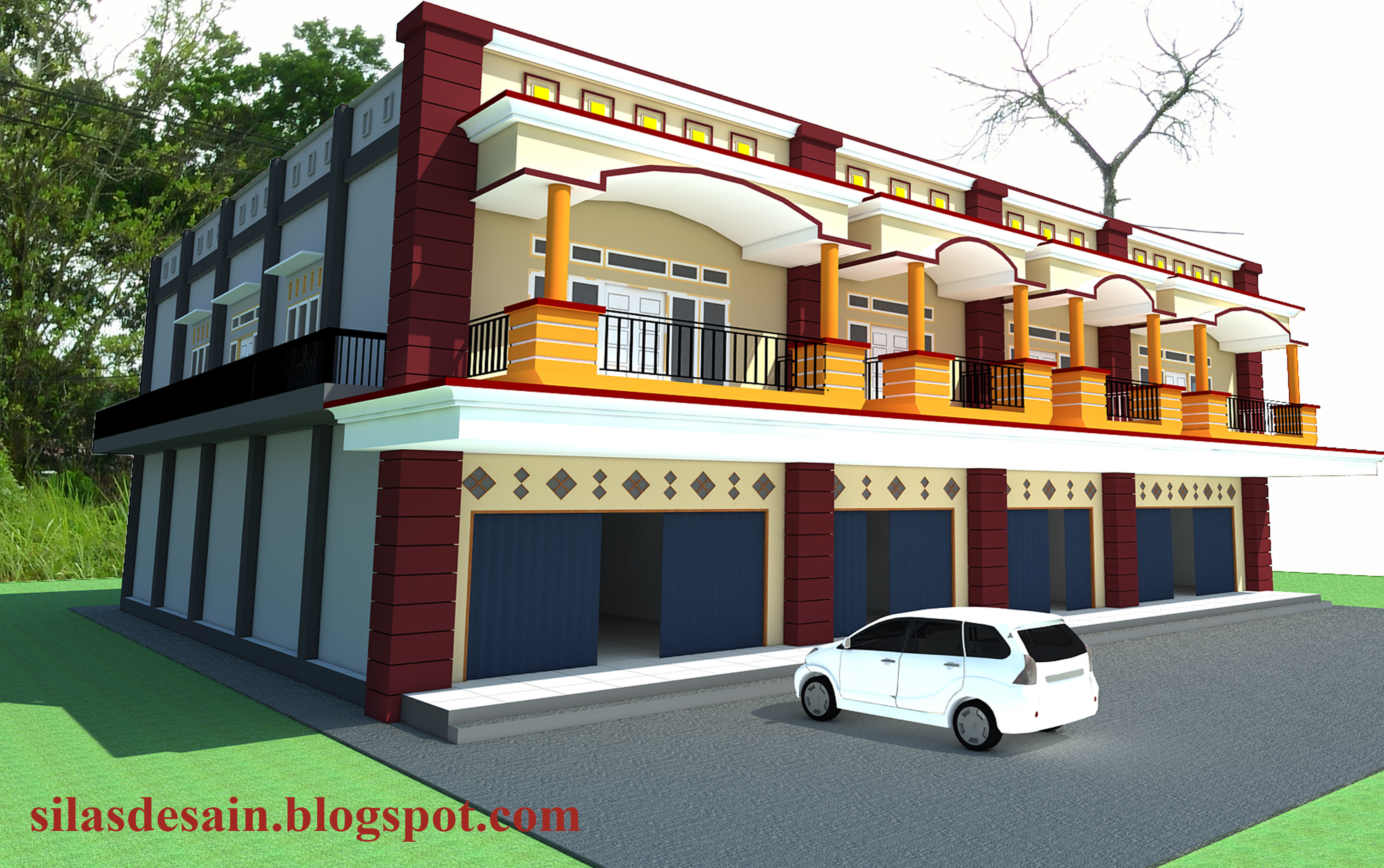 3D MODEL RUKO DUA LANTAI 3D model | CGTrader