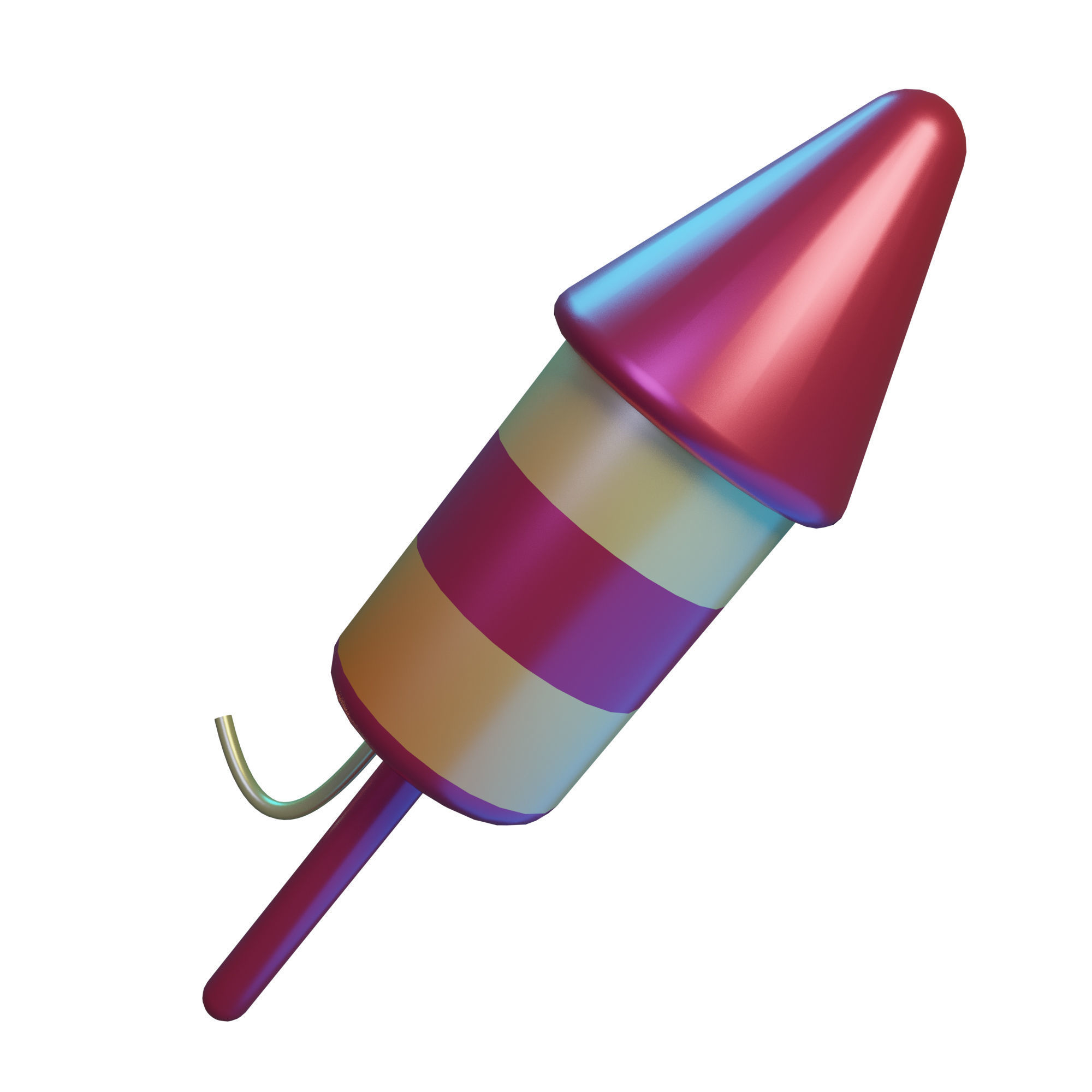 3D model Firework 3D Model toy rocket VR / AR / low-poly | CGTrader