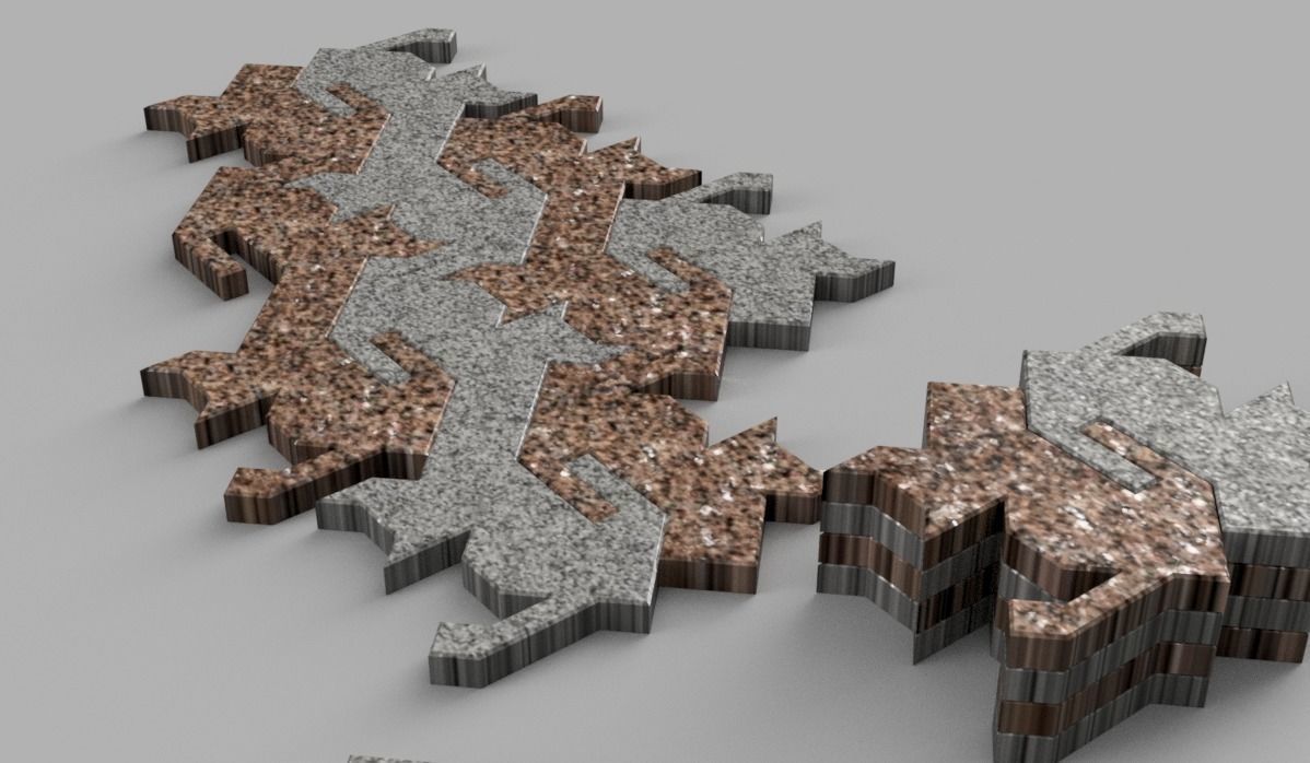 Interlock 1 - cat shape 3D model | CGTrader