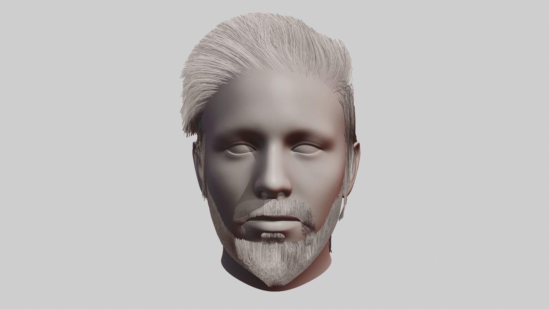 3D model Face with Hair VR / AR / low-poly | CGTrader