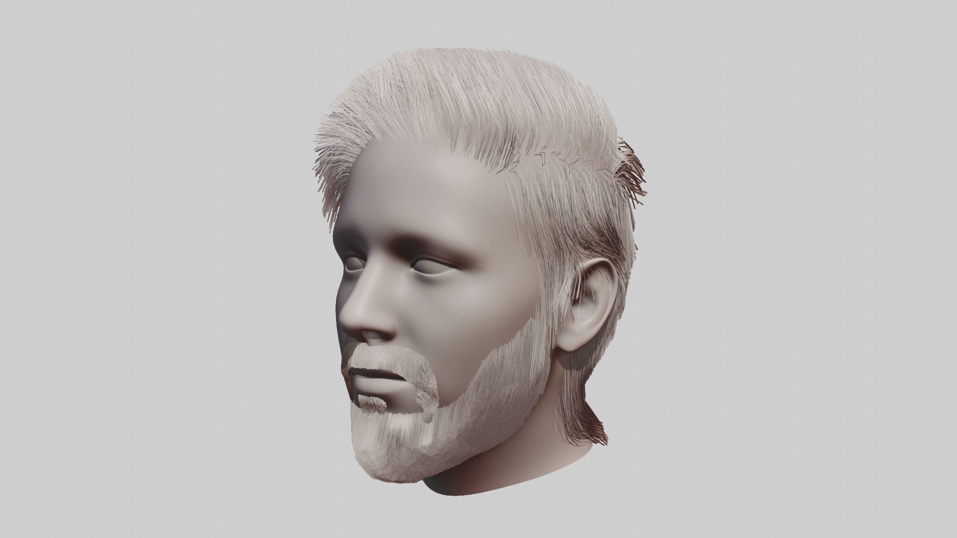 3D model Face with Hair VR / AR / low-poly | CGTrader