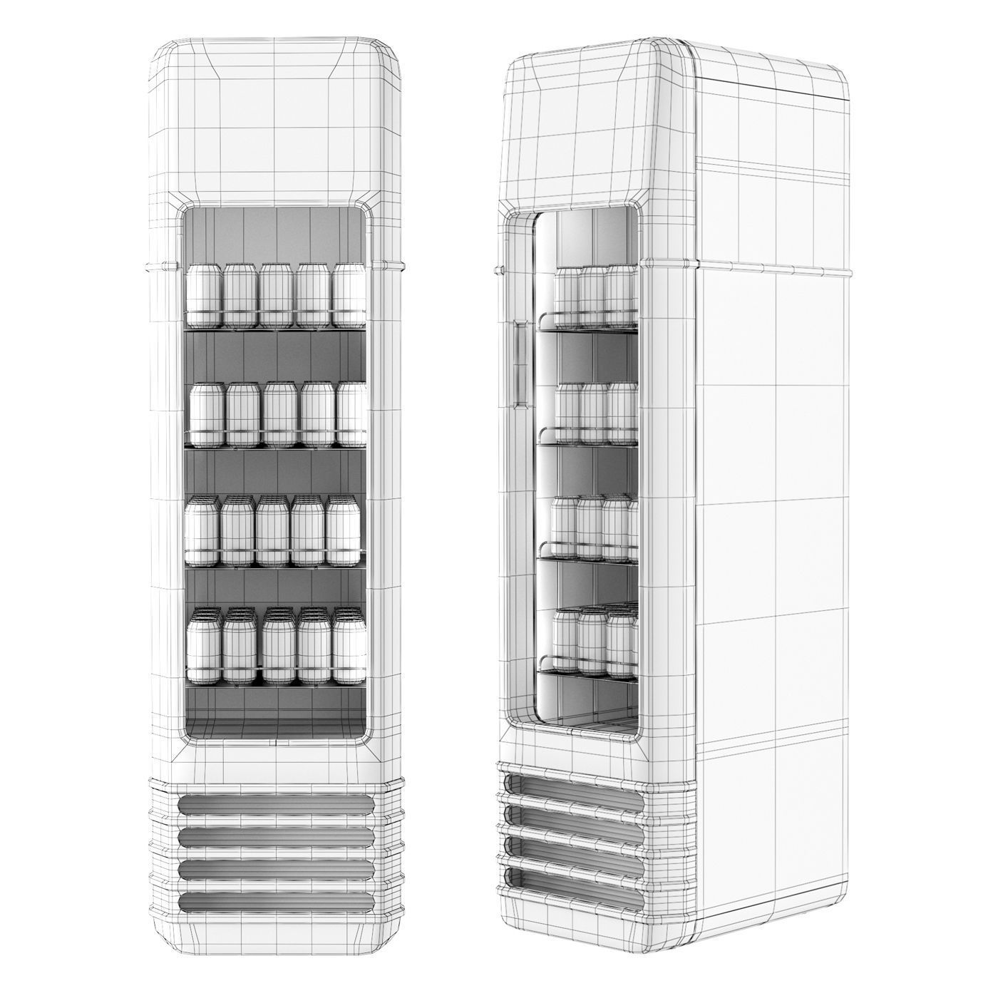 Fridge Retro Pepsi Cola 3D model | CGTrader