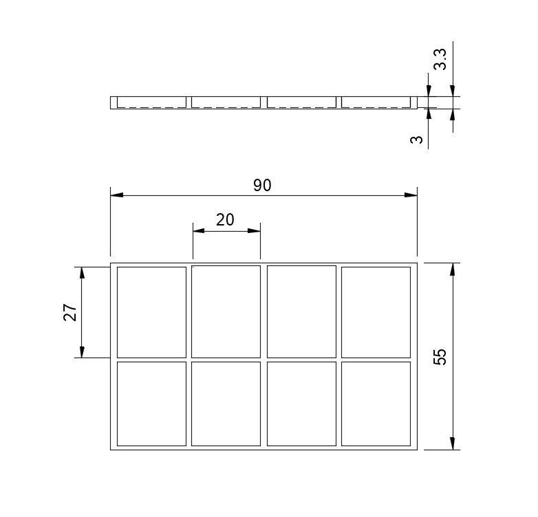 Color sample tray free 3D model 3D printable | CGTrader
