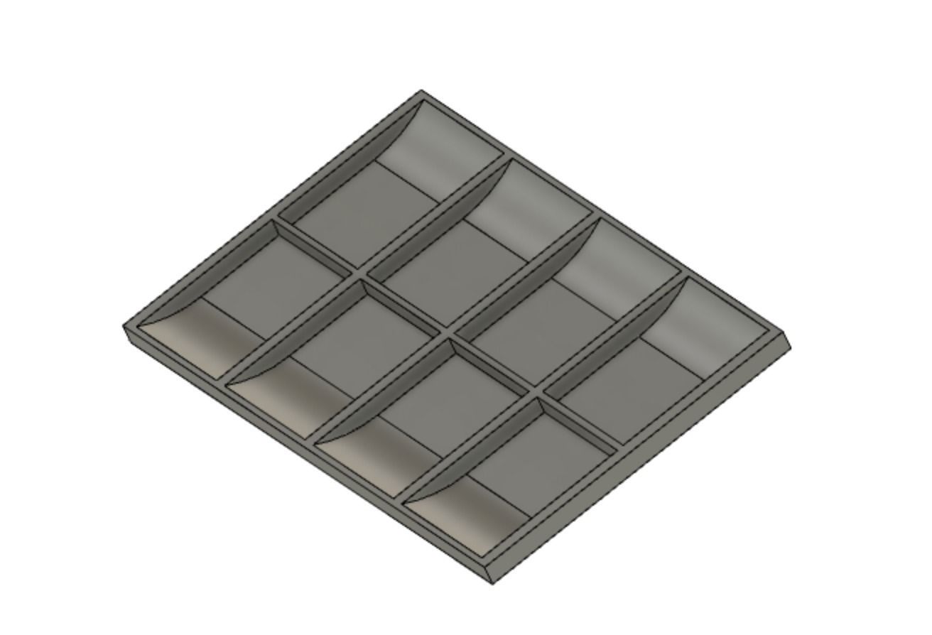 Color sample tray free 3D model 3D printable | CGTrader