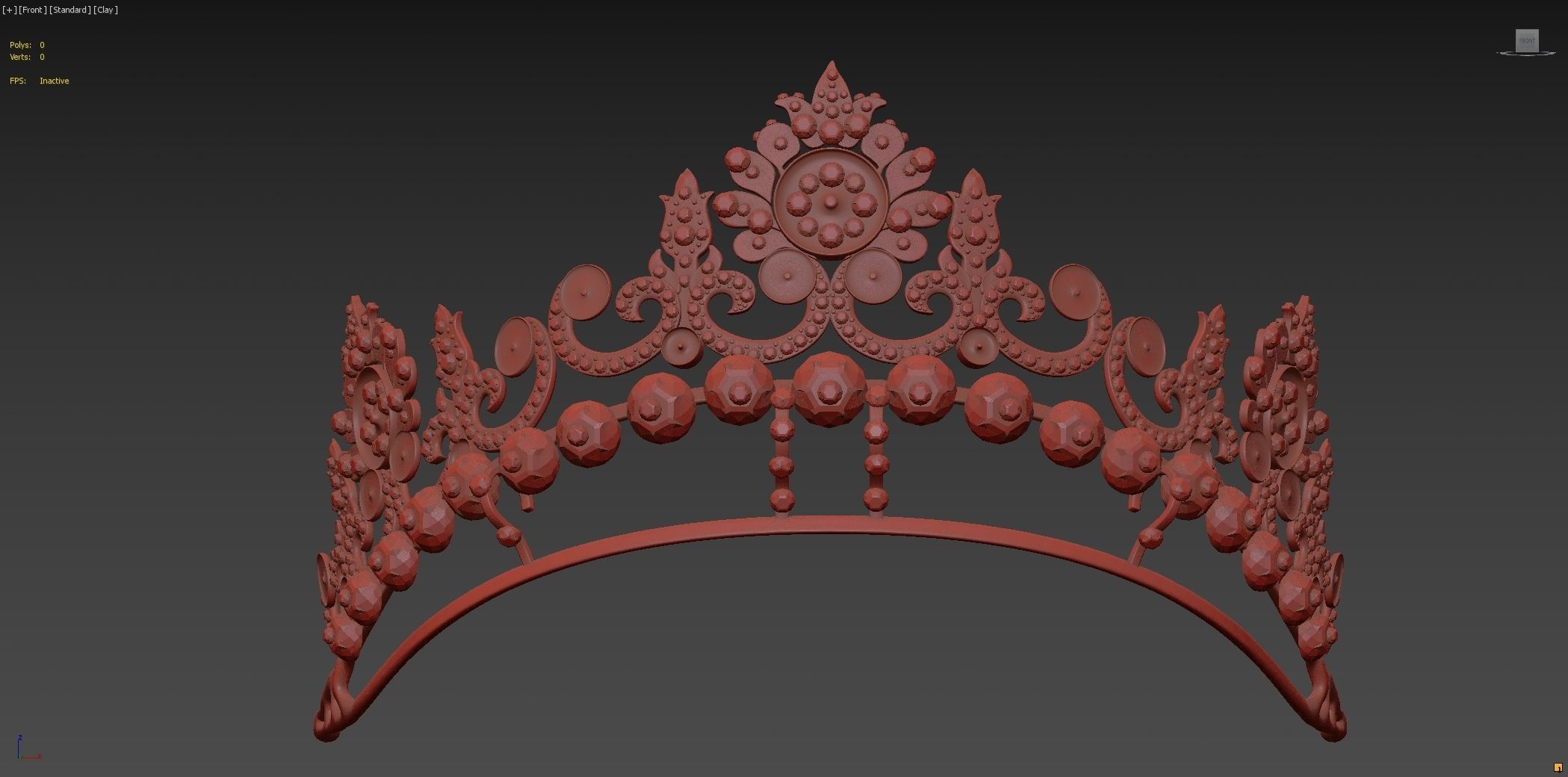 Tiara crown with diamonds 3D model | CGTrader