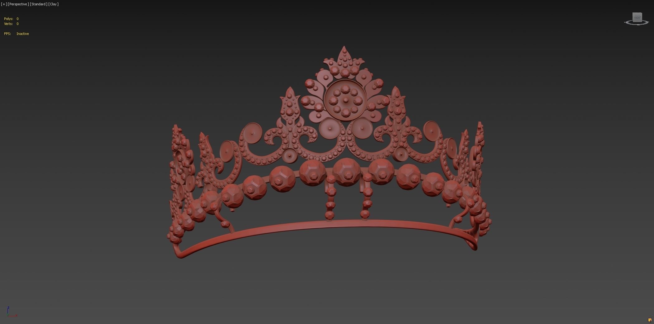 Tiara crown with diamonds 3D model | CGTrader