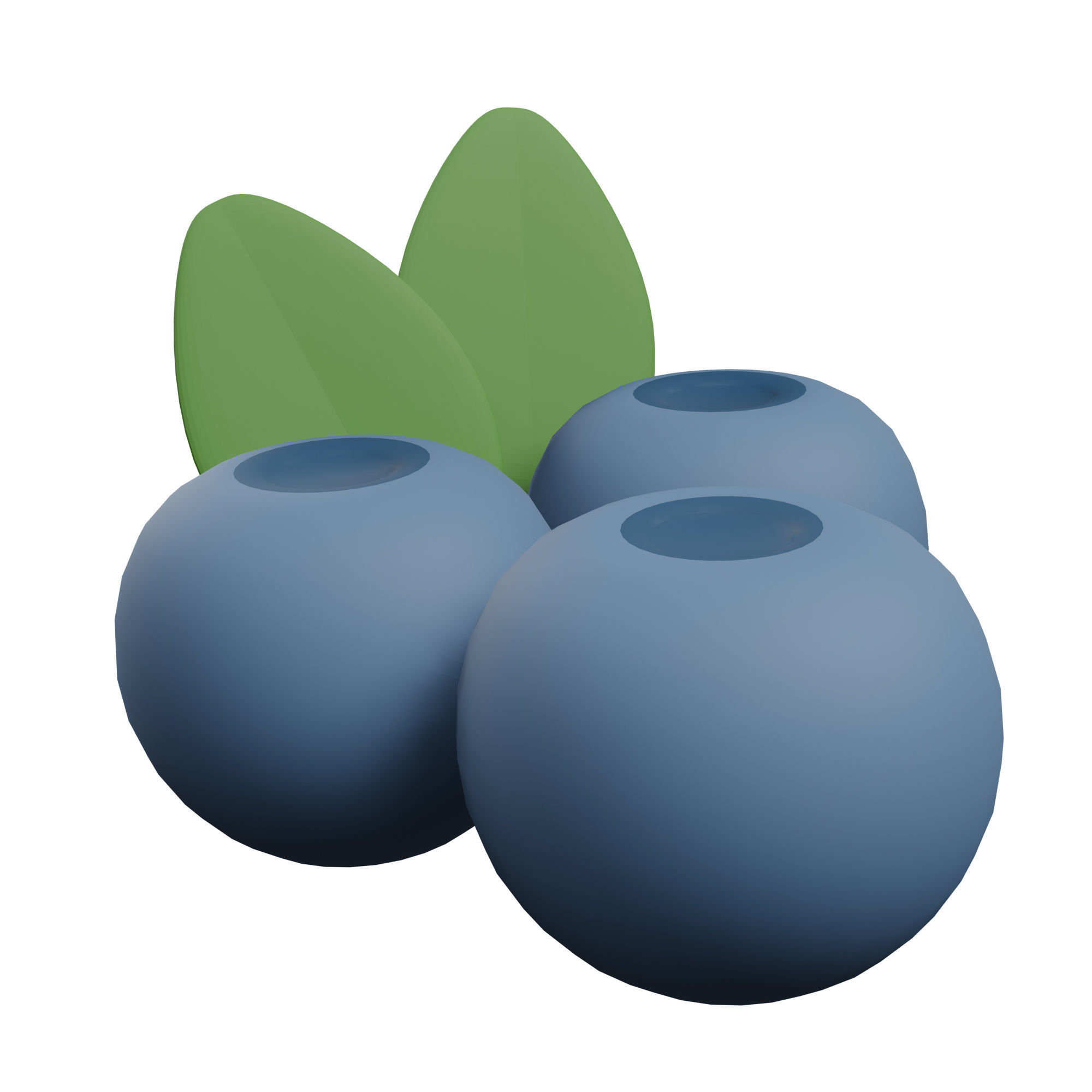 3D model Blueberry Fruit VR / AR / low-poly | CGTrader