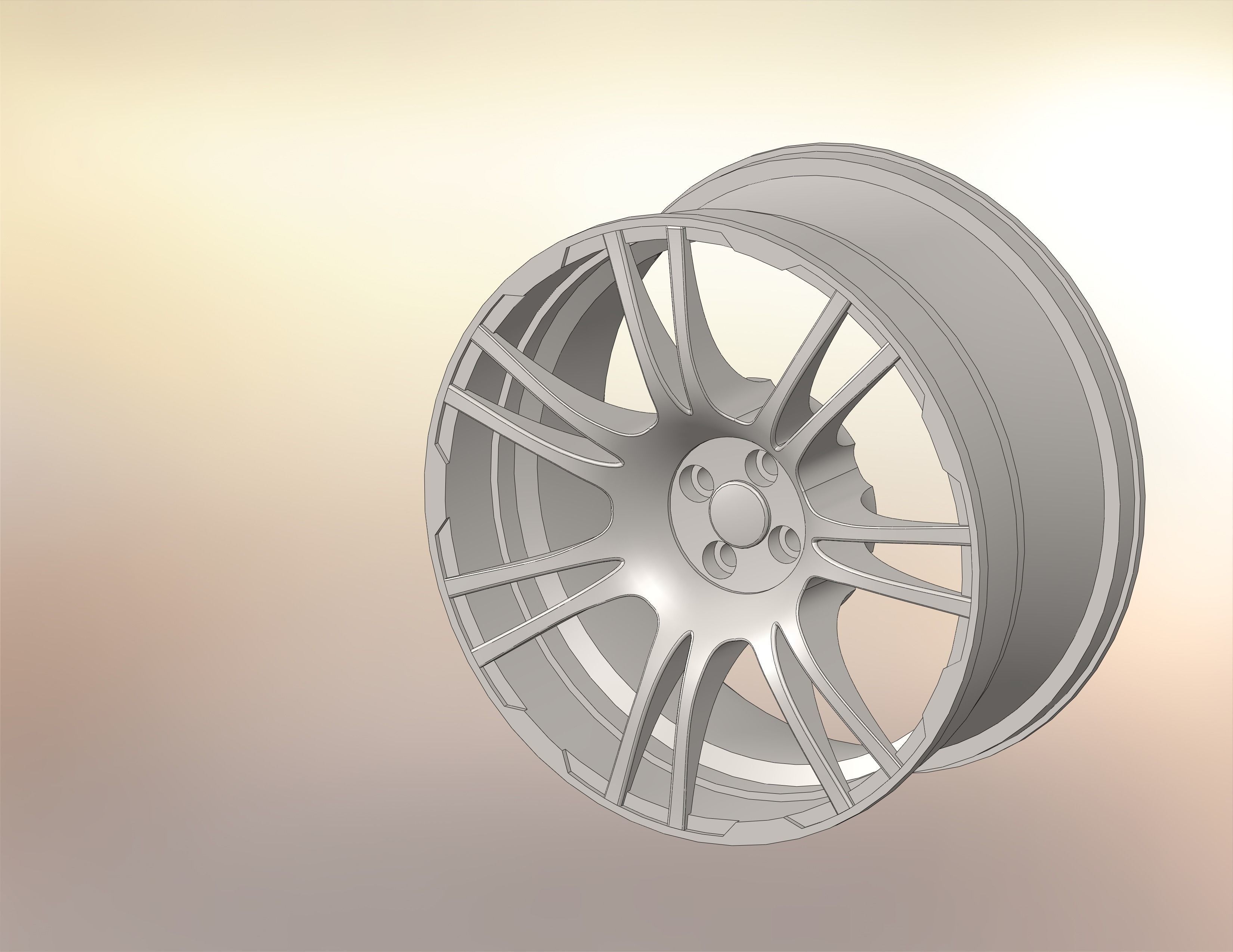 Araba jant model 3D model rigged | CGTrader