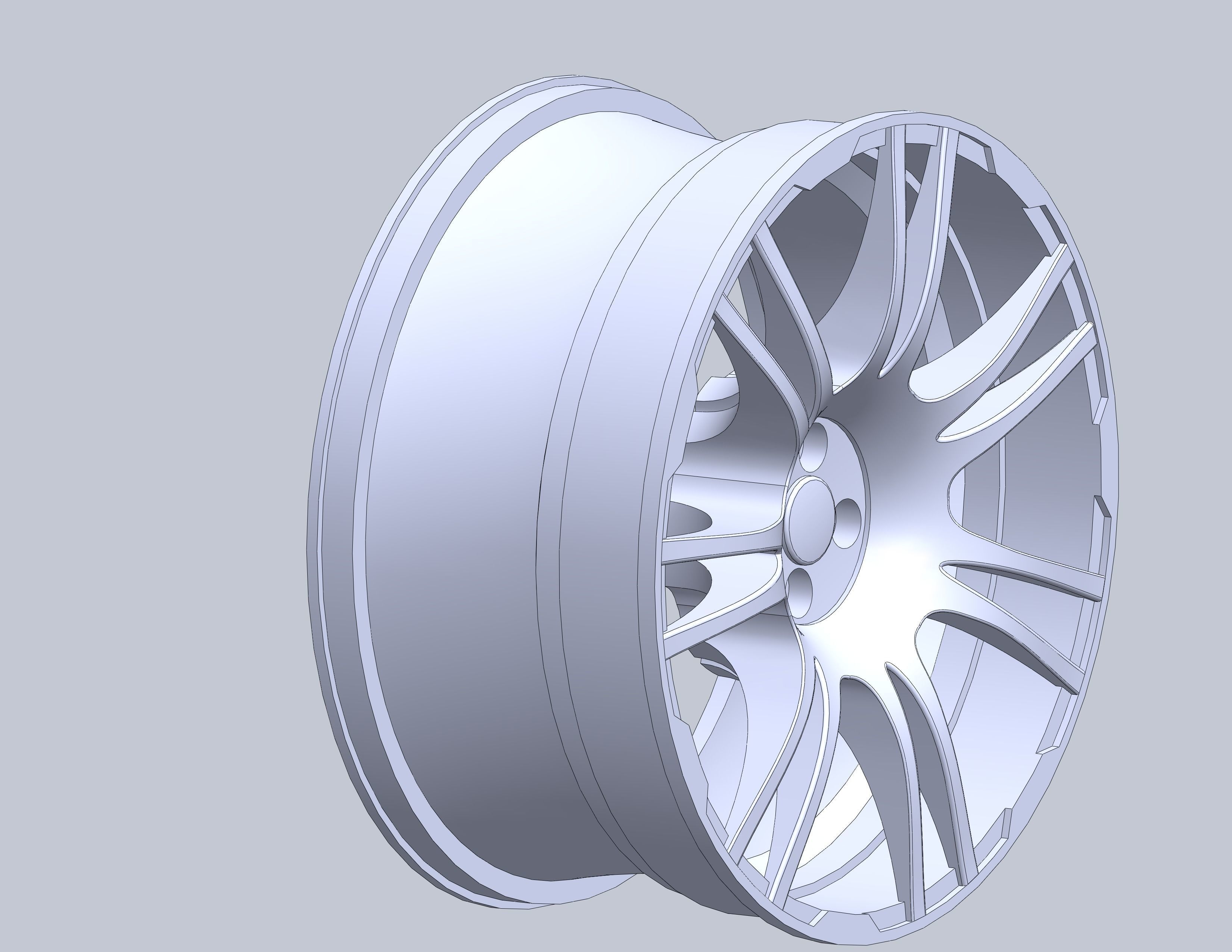 Araba jant model 3D model rigged | CGTrader