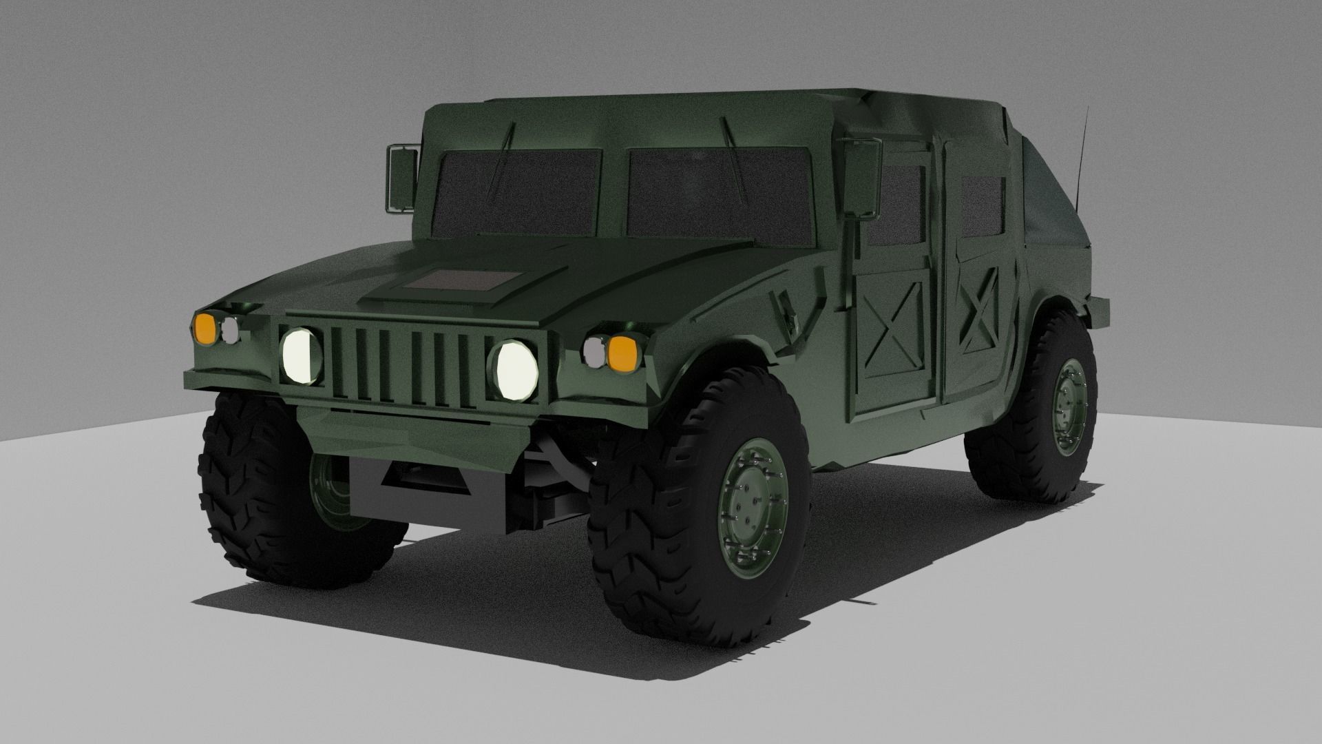 Humvee free 3D model | CGTrader