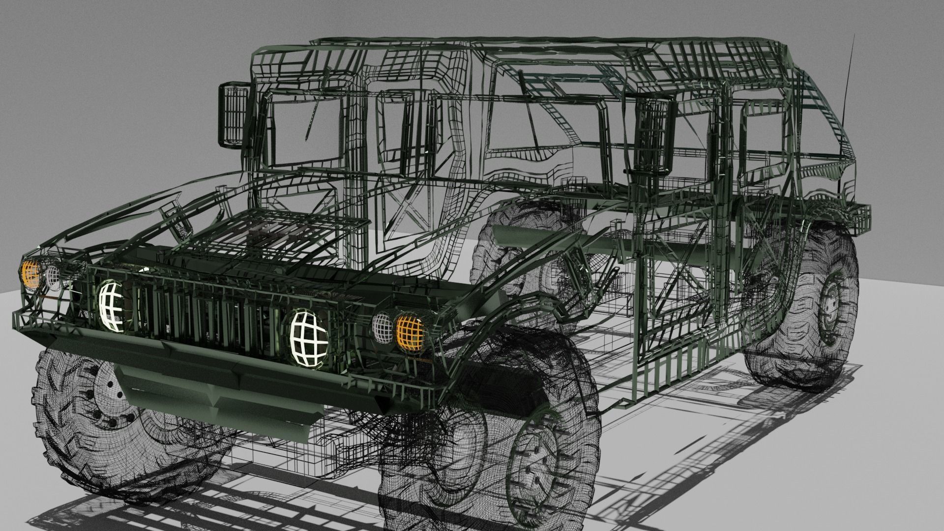 Humvee free 3D model | CGTrader