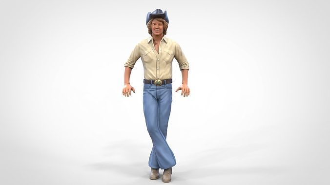 N1 Bo Duke The dukes of Hazzard 3D model 3D printable | CGTrader