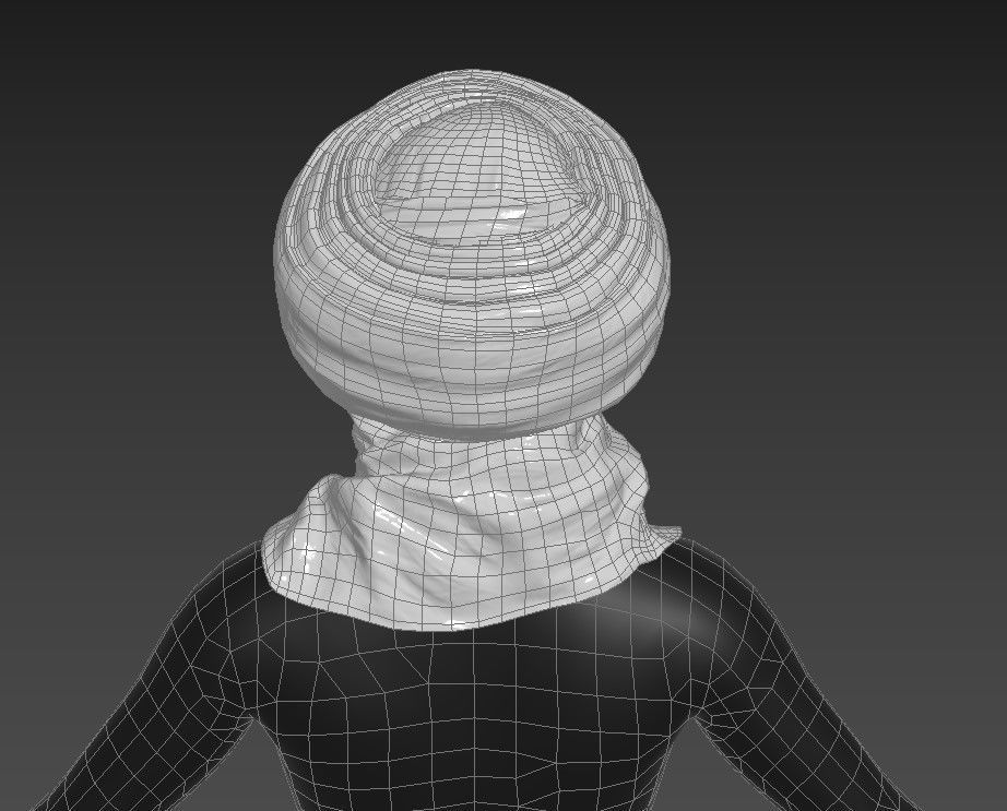 3D model Tagelmust Tuareg VR / AR / low-poly | CGTrader