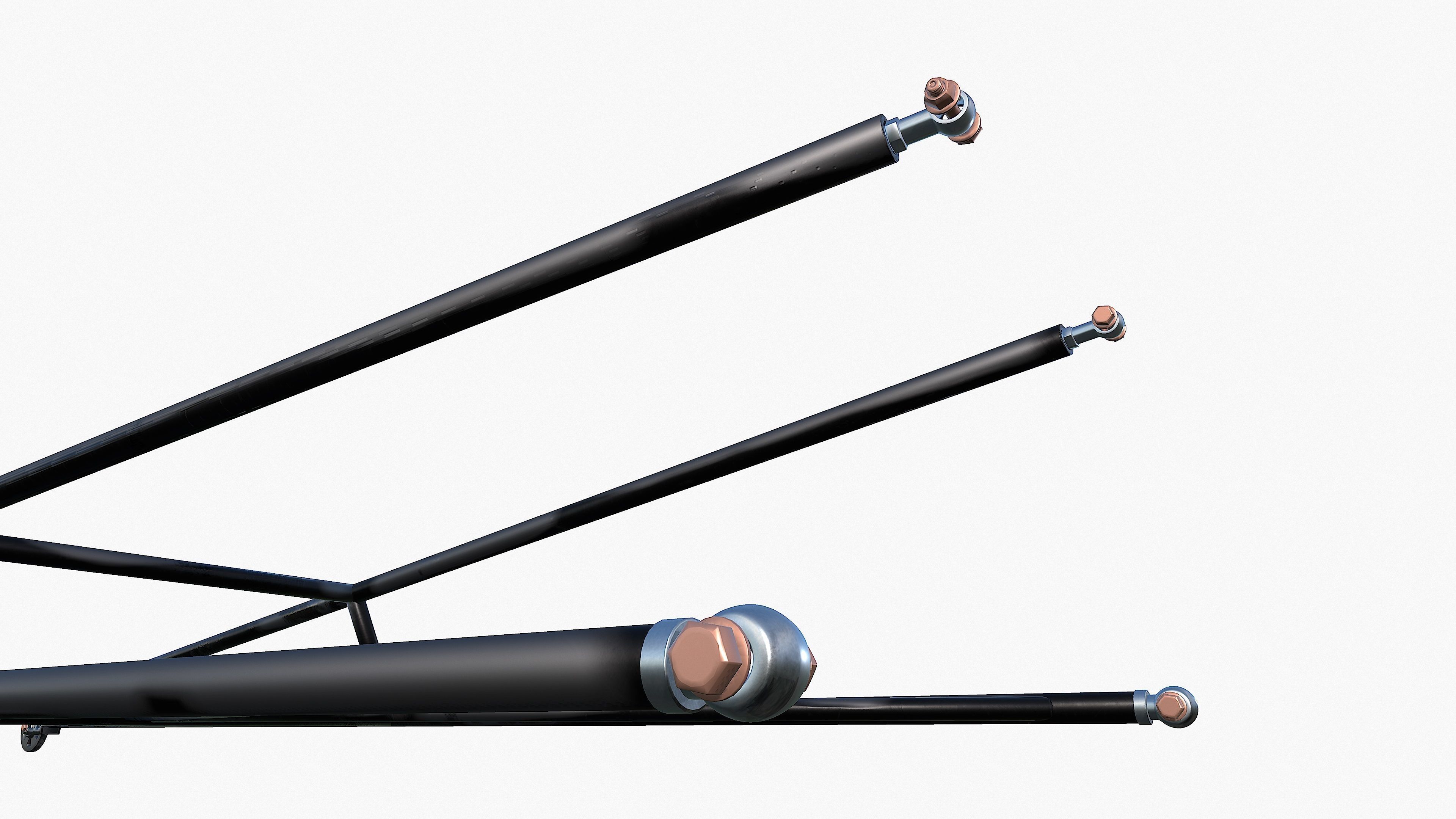 Drag Racing Wheelie Bar 3D model | CGTrader