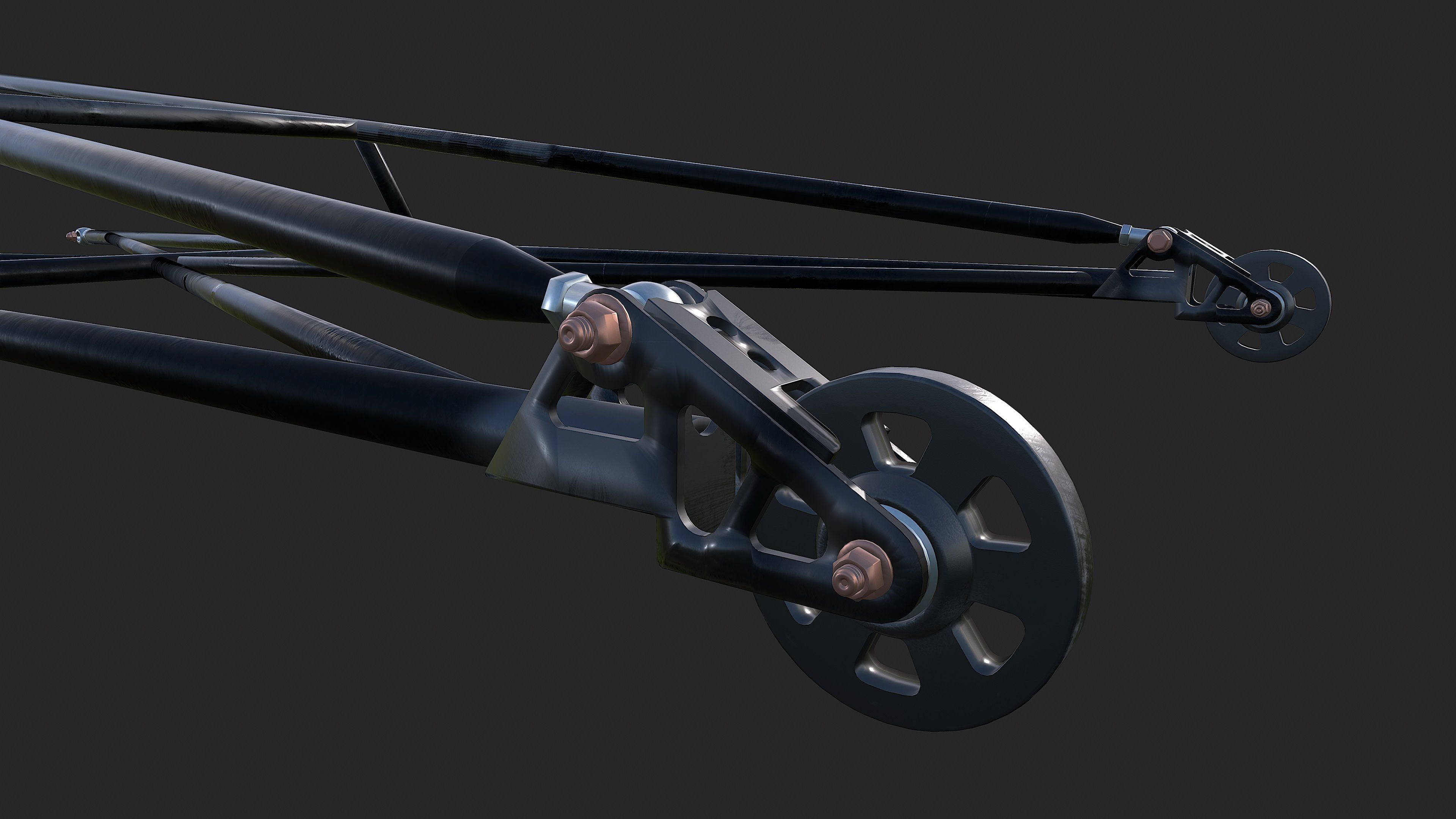 Drag Racing Wheelie Bar 3D model | CGTrader