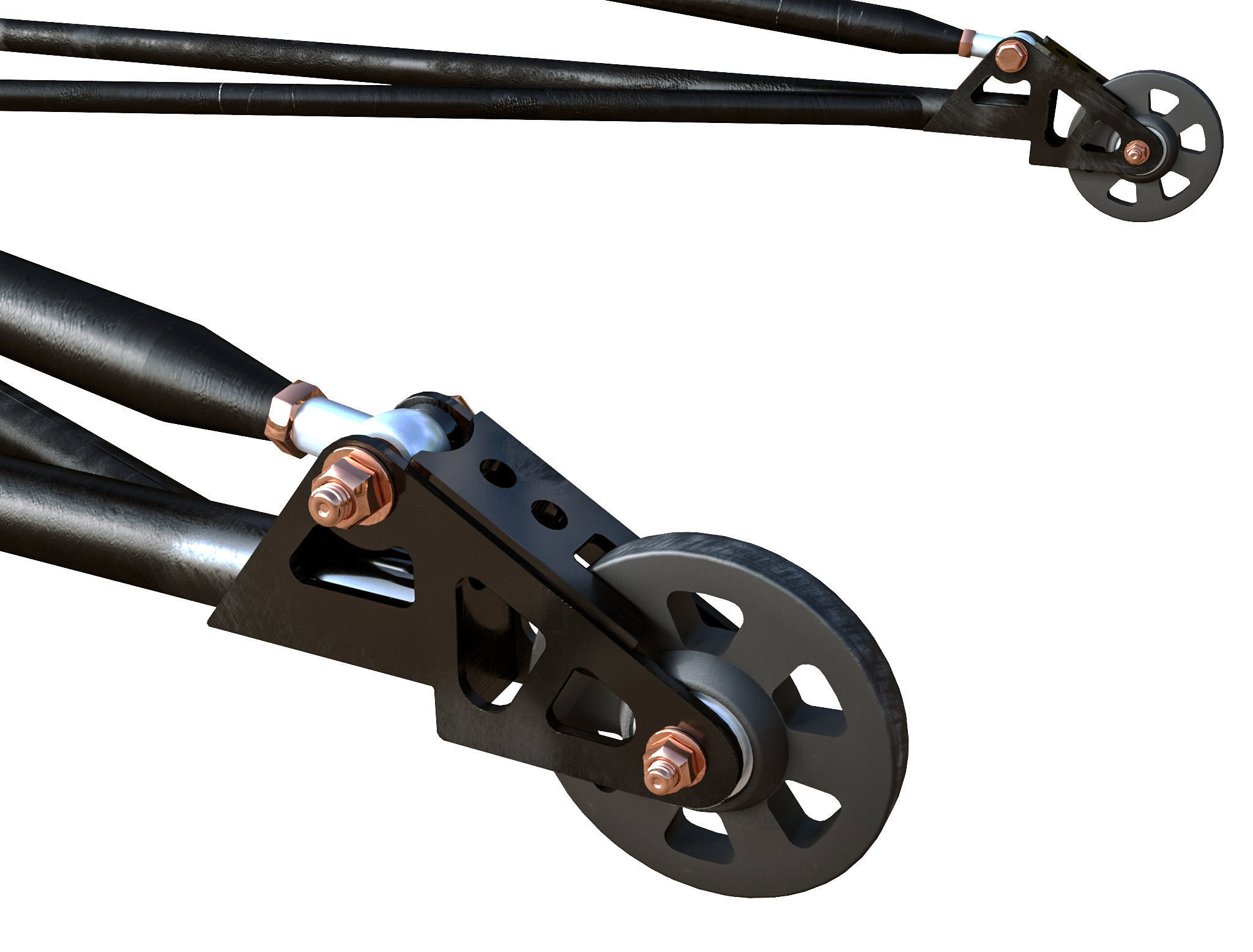 Drag Racing Wheelie Bar 3D model | CGTrader