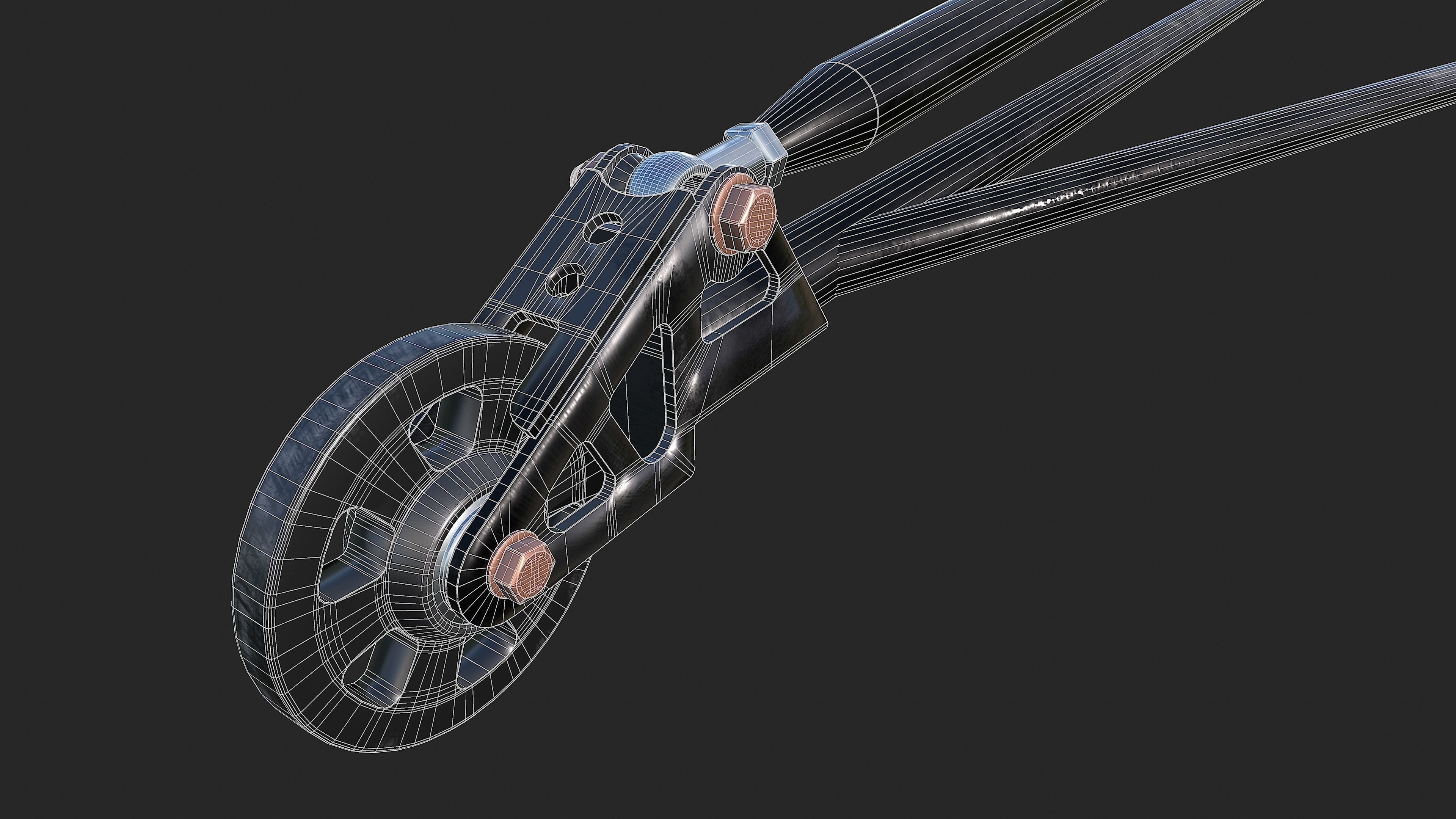 Drag Racing Wheelie Bar 3D model | CGTrader