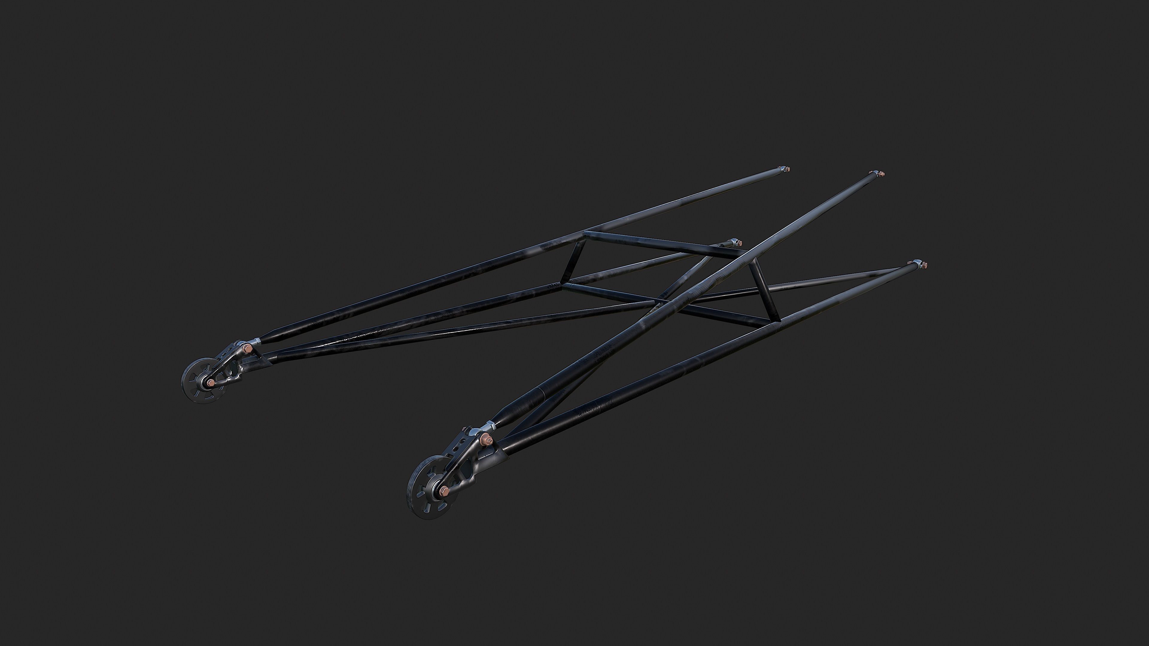 Drag Racing Wheelie Bar 3D model | CGTrader