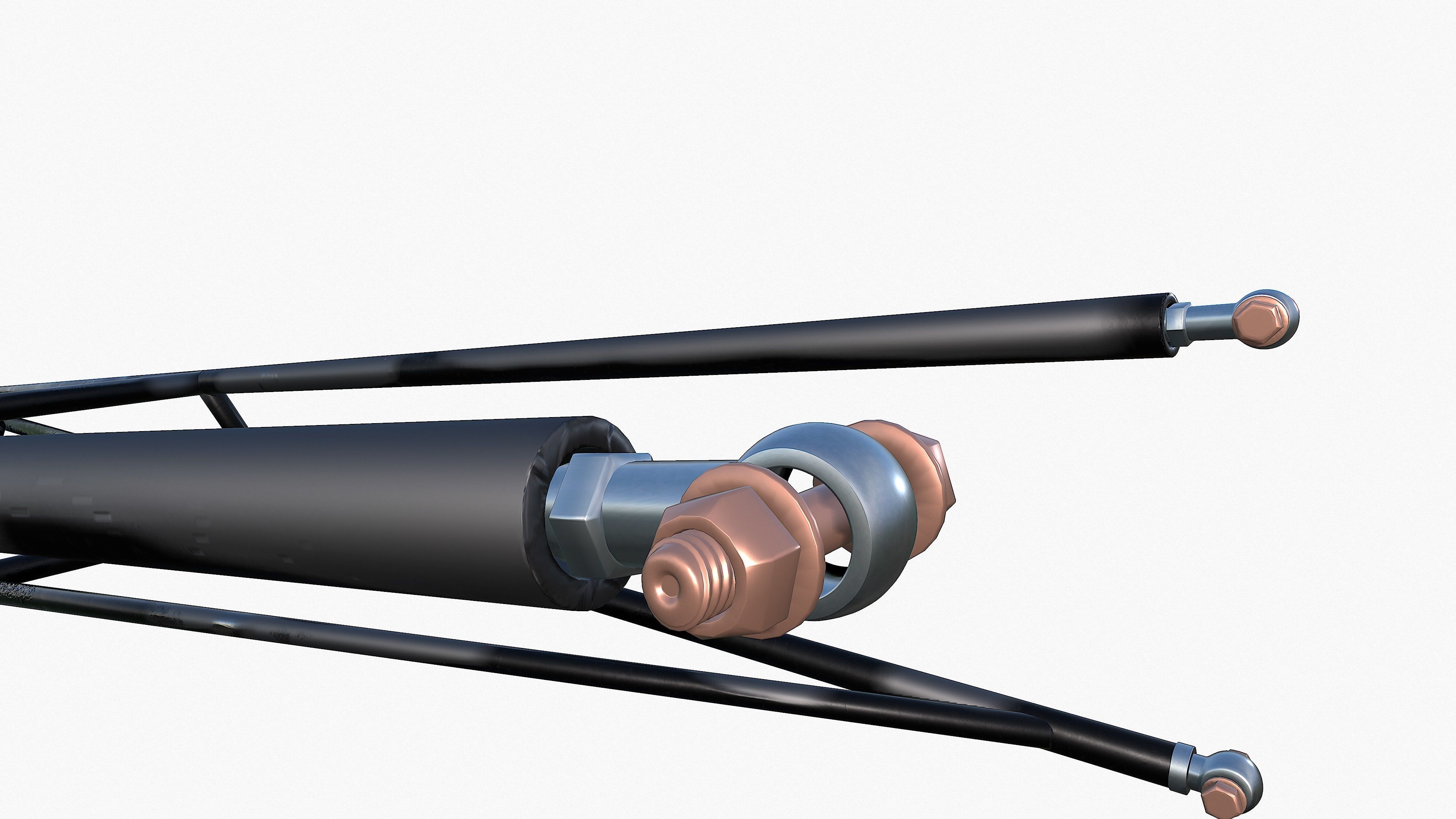 Drag Racing Wheelie Bar 3D model | CGTrader