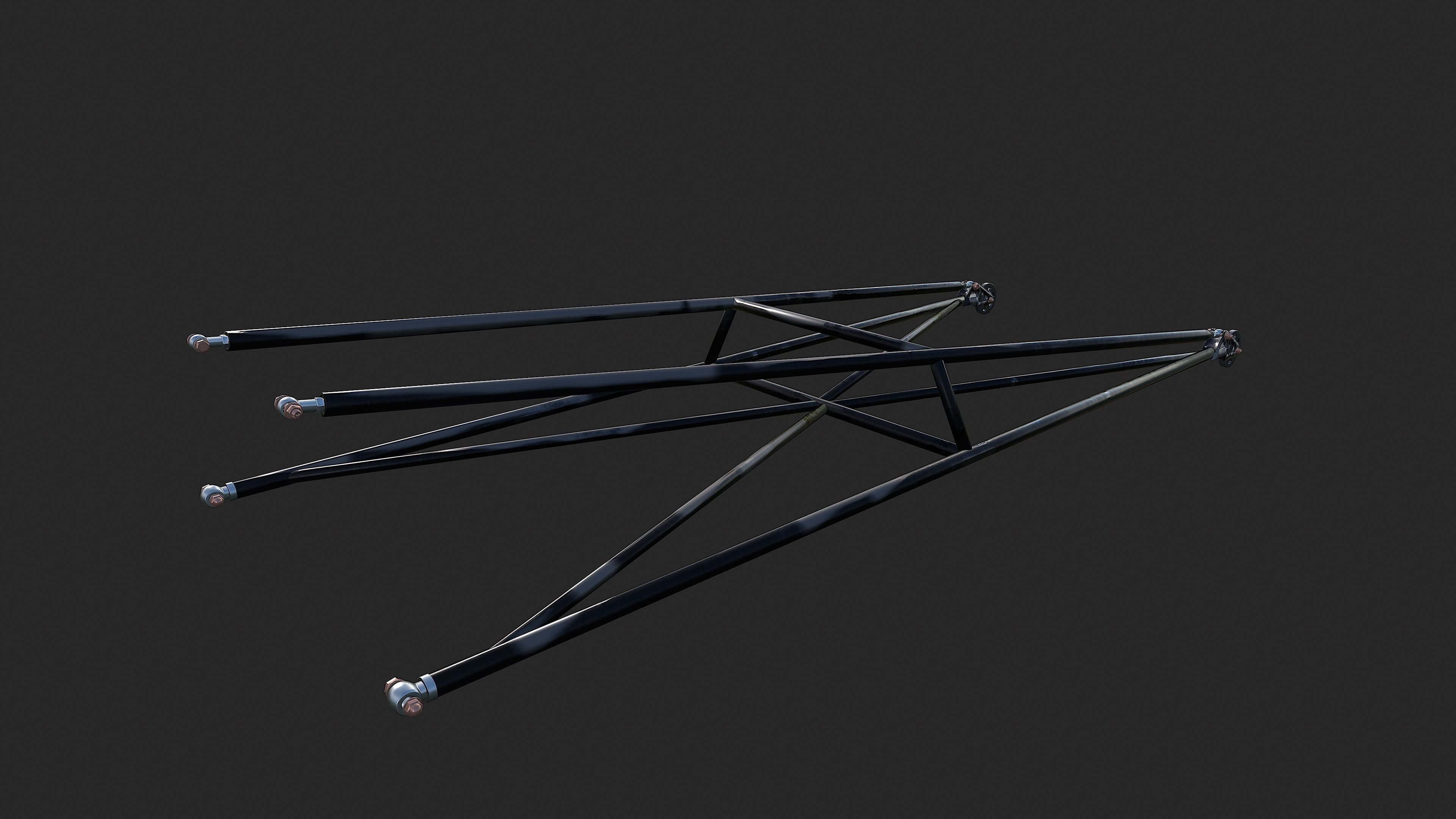 Drag Racing Wheelie Bar 3D model | CGTrader